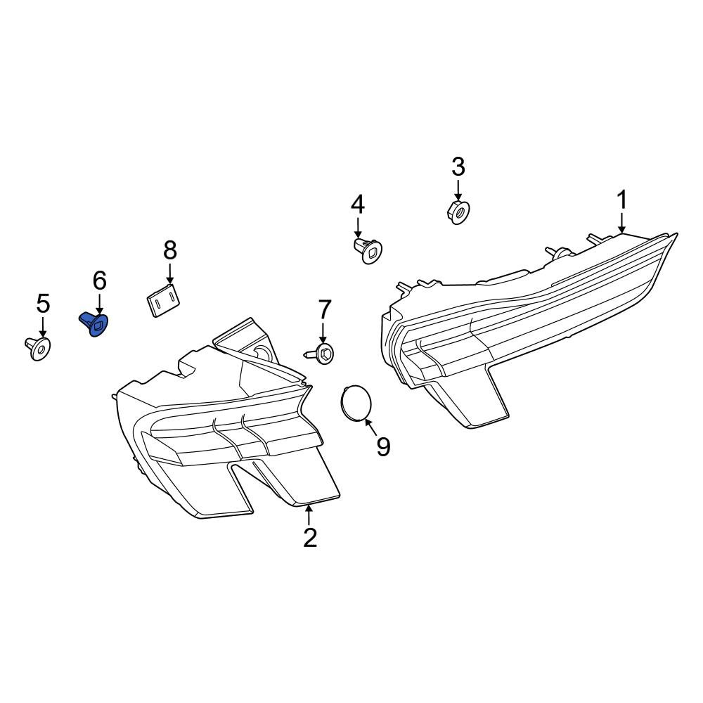 Ford OE W718155S300 - Tail Light Clip