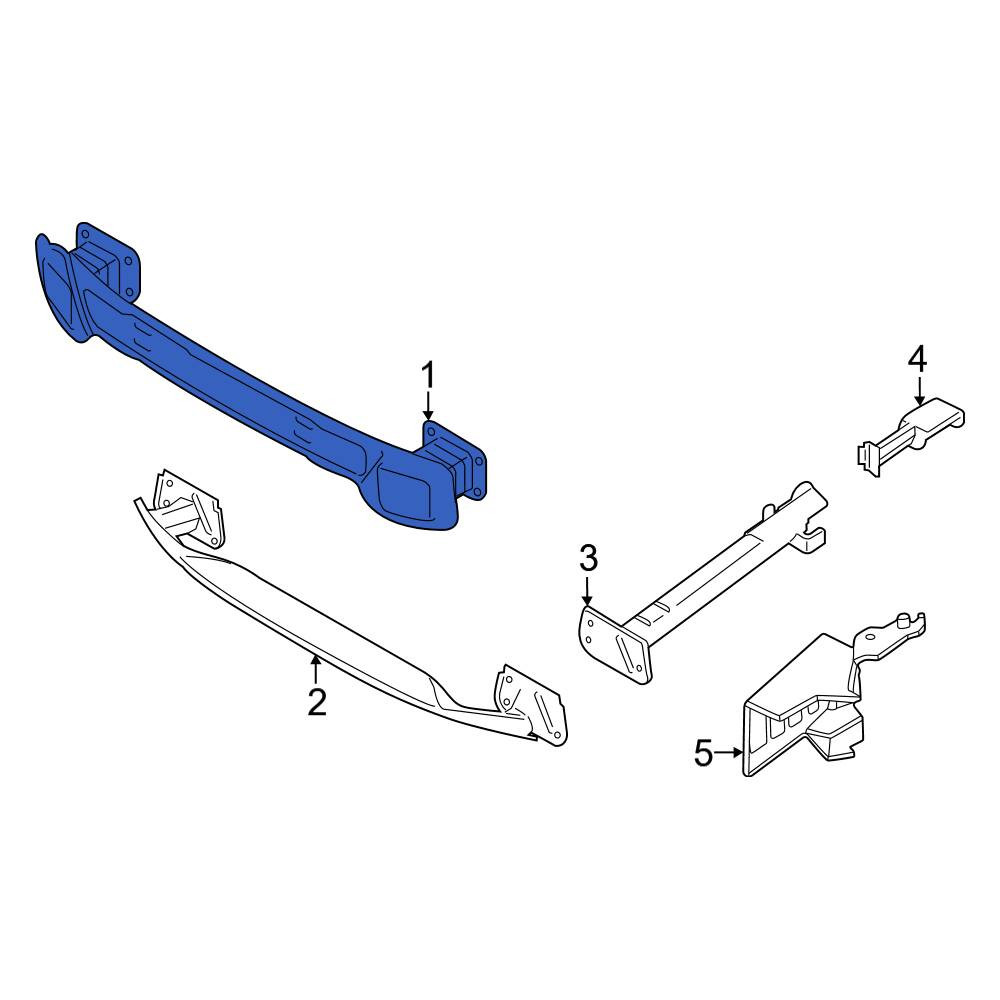Ford OE PK4Z17757A - Front Upper Bumper Impact Bar