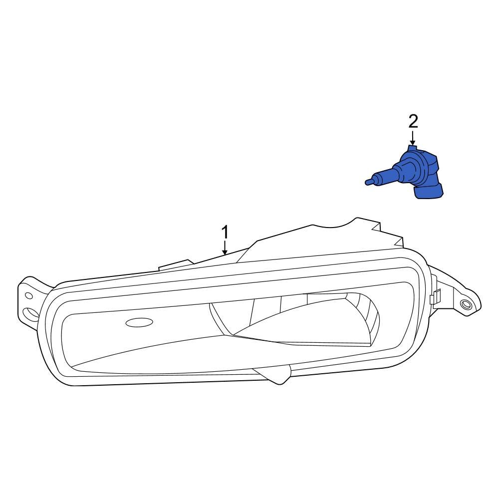 Ford OE 1S7Z13466DA - Front Fog Light Bulb