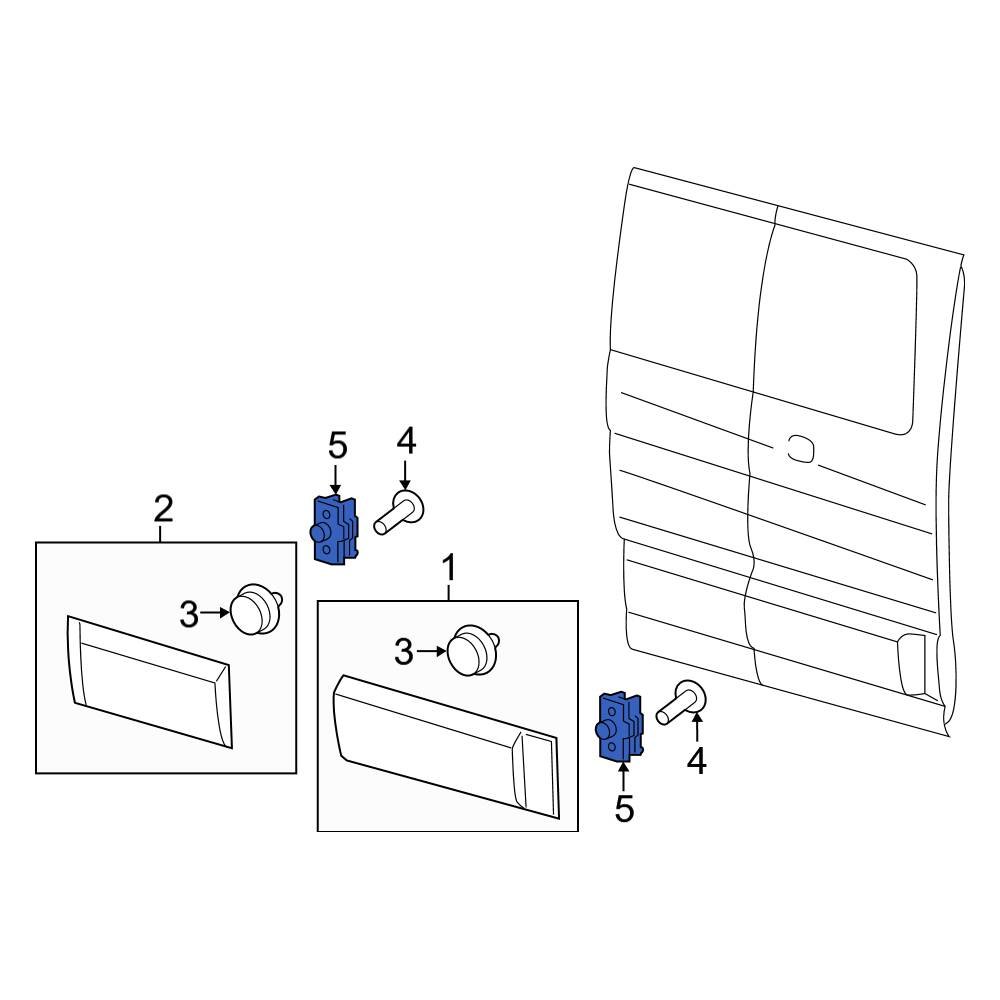 Ford OE W716569S300 - Door Molding Nut