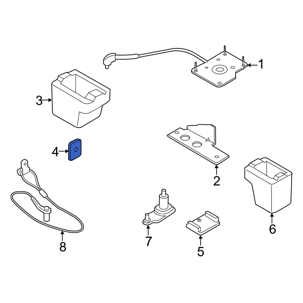 Ford OE CK4Z1489D - Spare Tire Bracket