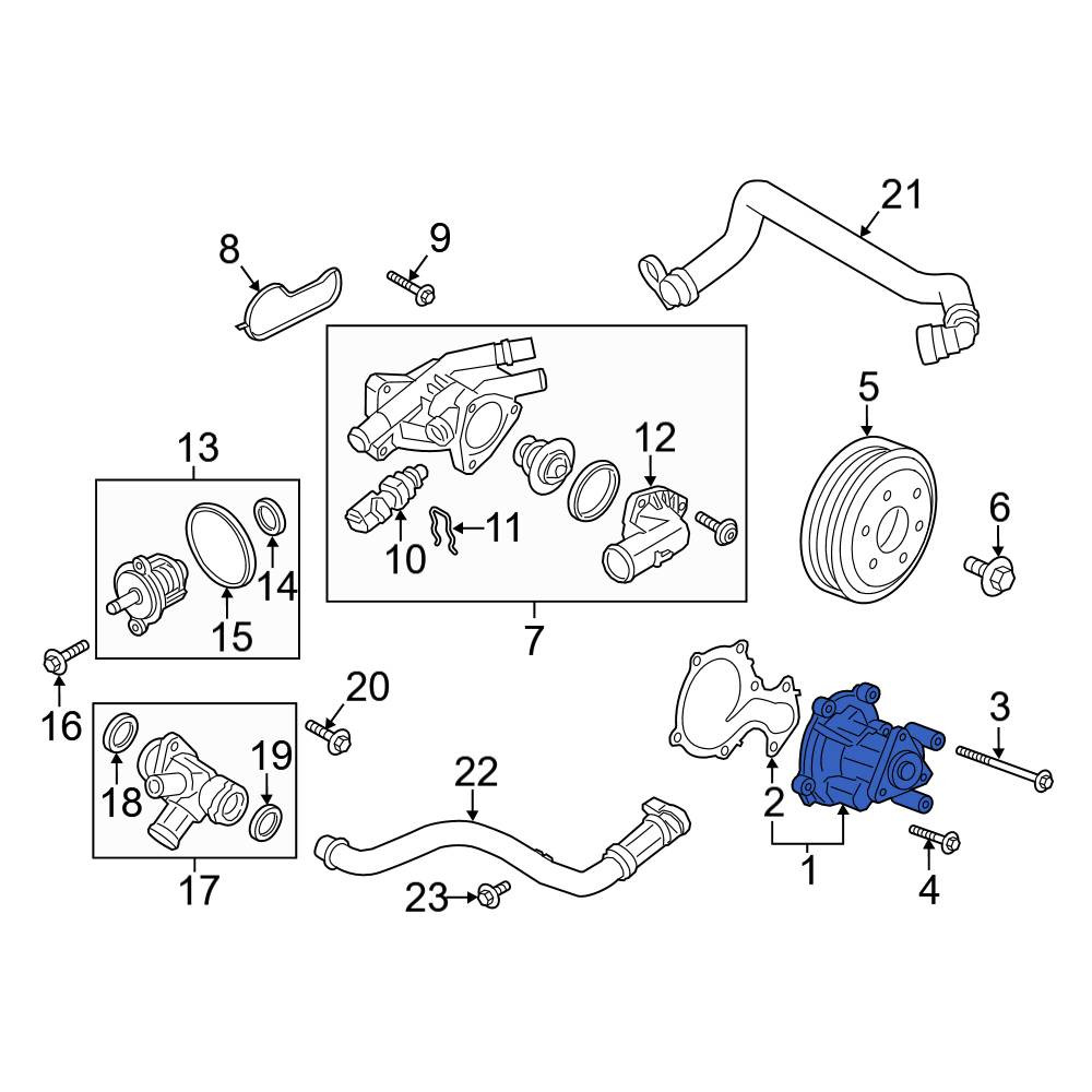 Ford OE CM5Z8501A - Engine Water Pump