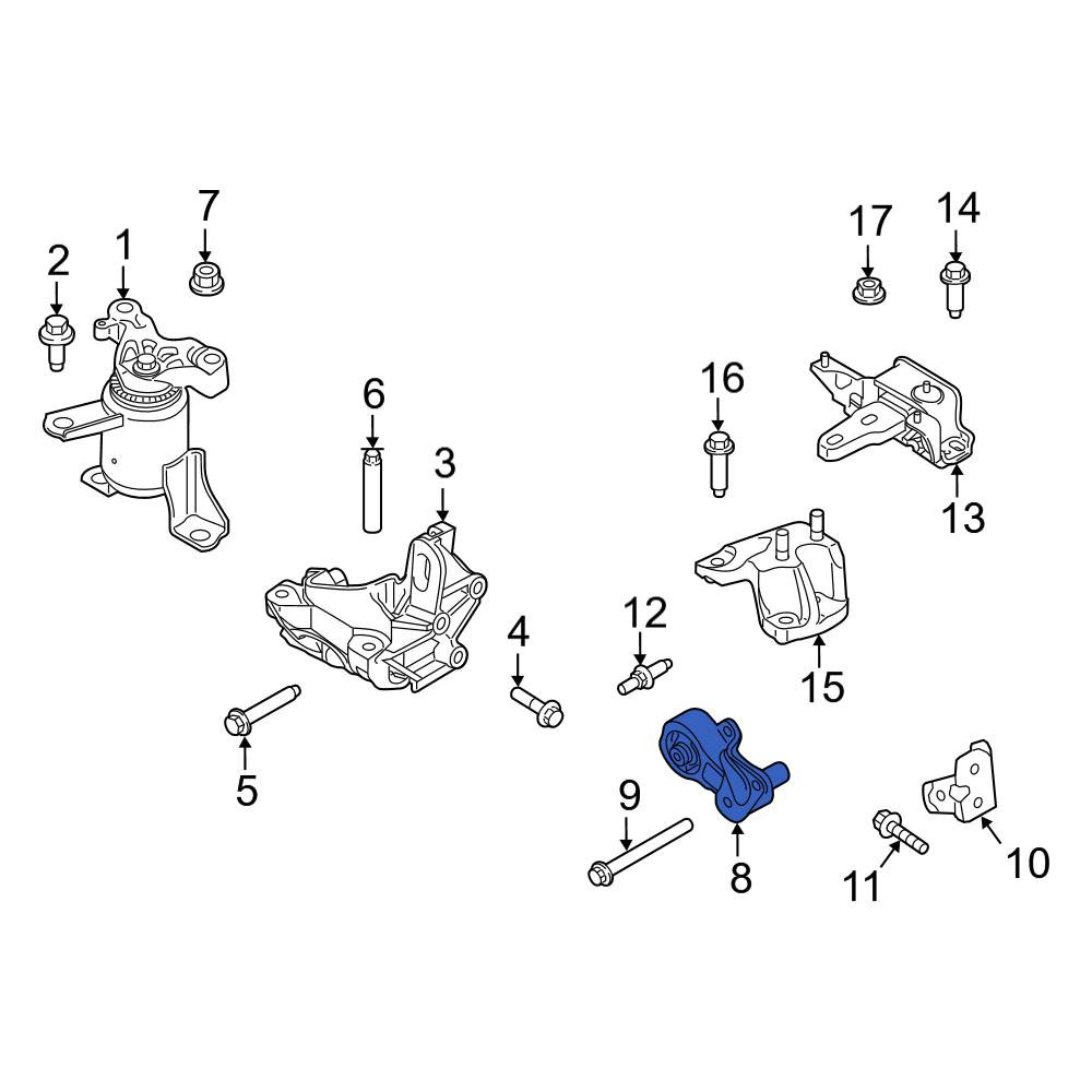 Ford OE AE8Z6068C - Engine Support Rod