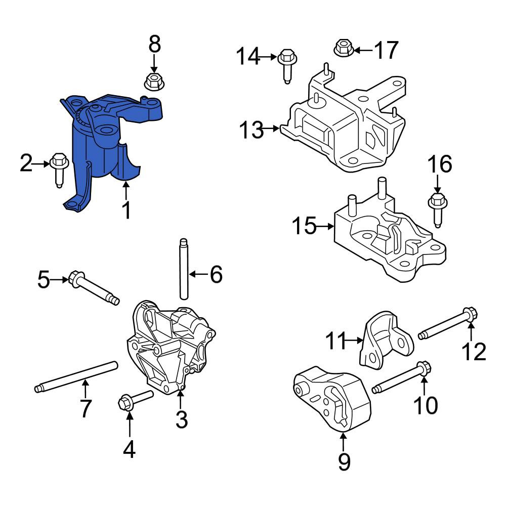 Ford OE 8V5Z6038D - Engine Mount