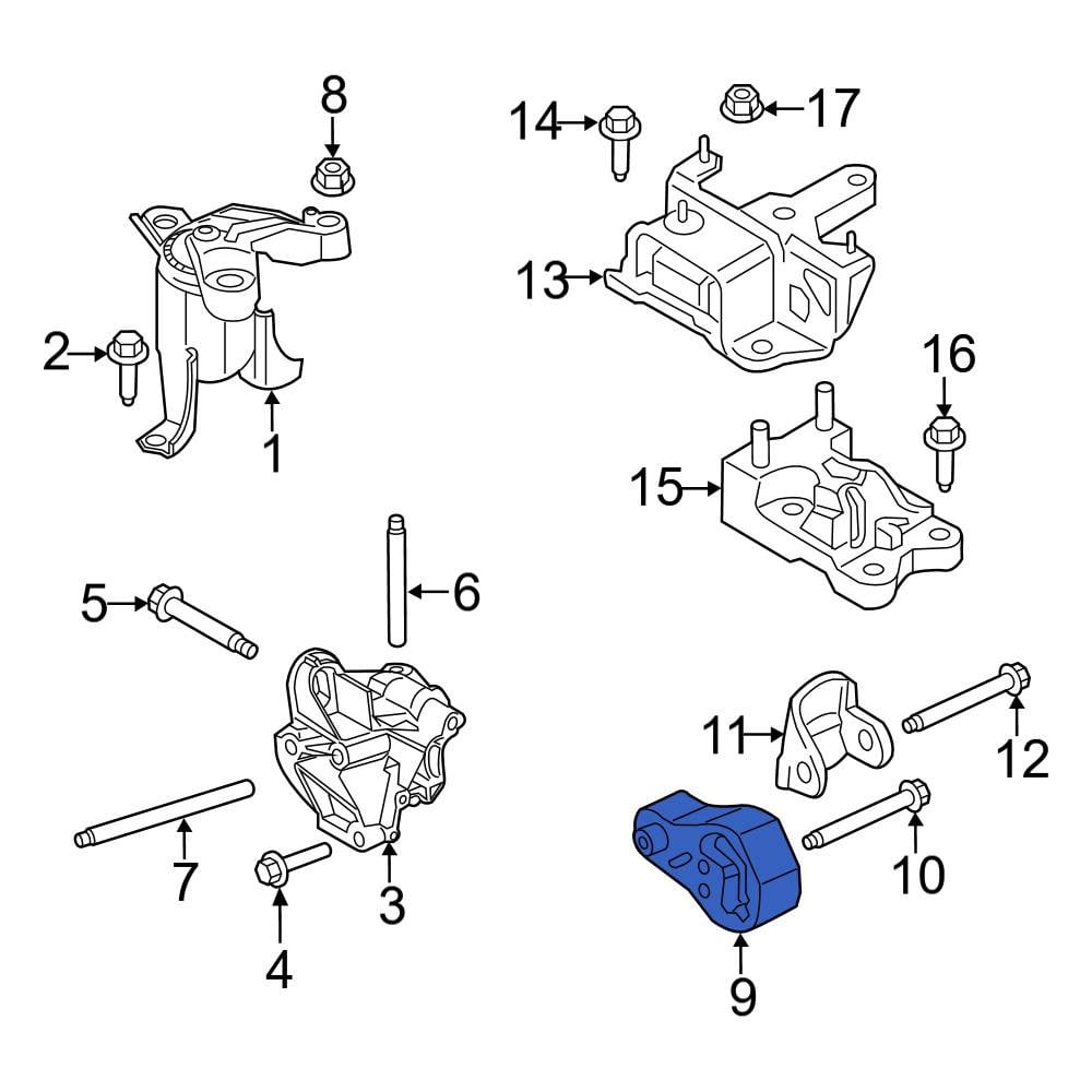 Ford OE AE8Z6068C - Engine Support Rod