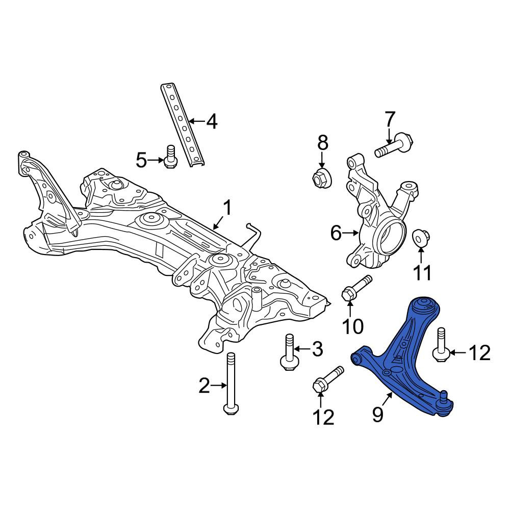 Ford OE BE8Z3079C - Front Left Suspension Control Arm