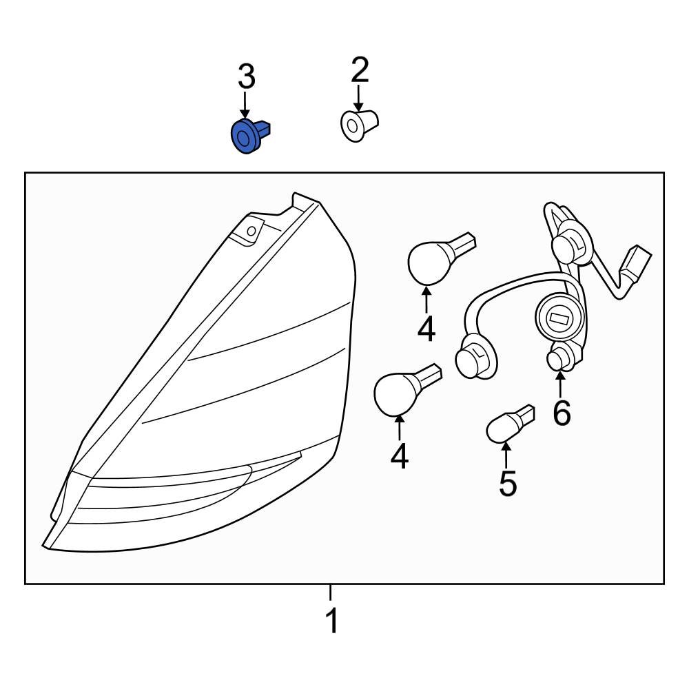 Ford OE W708319S300 - Front Bumper Cover Nut