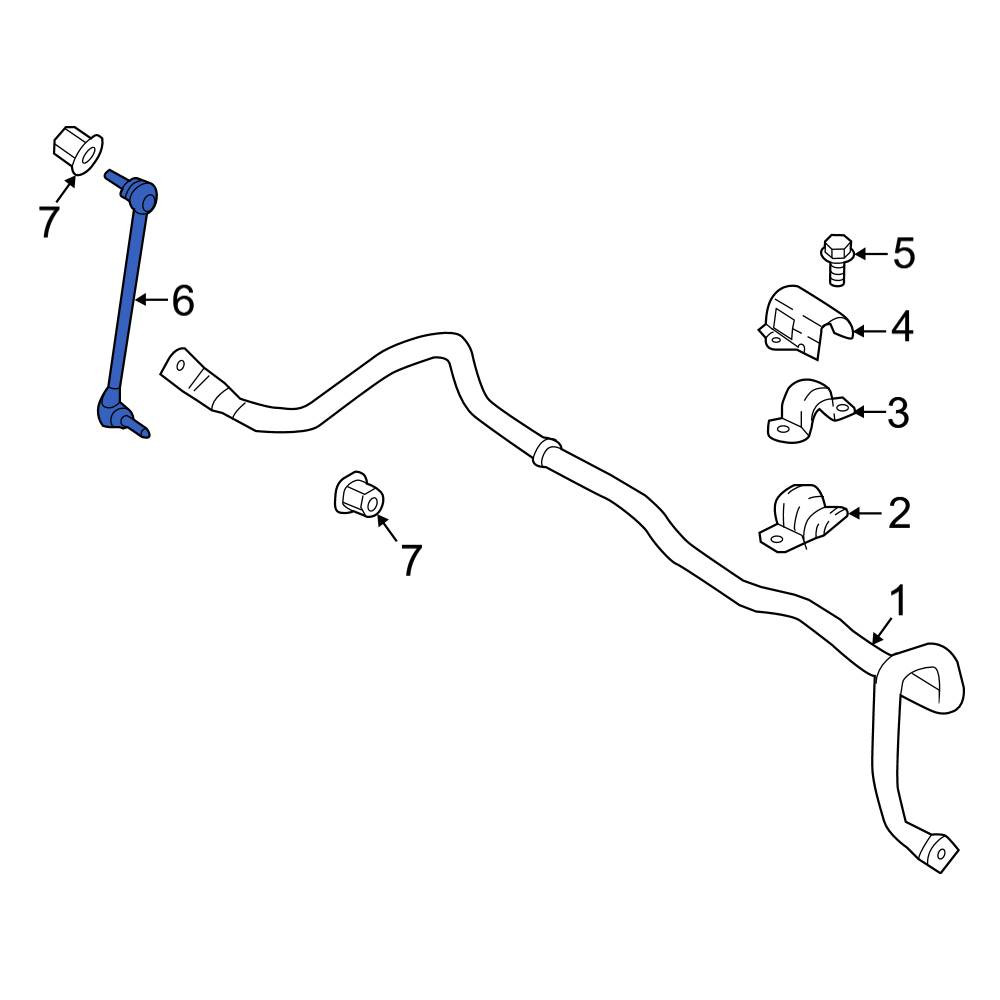 Ford OE 8V5Z5K484C - Front Suspension Stabilizer Bar Link