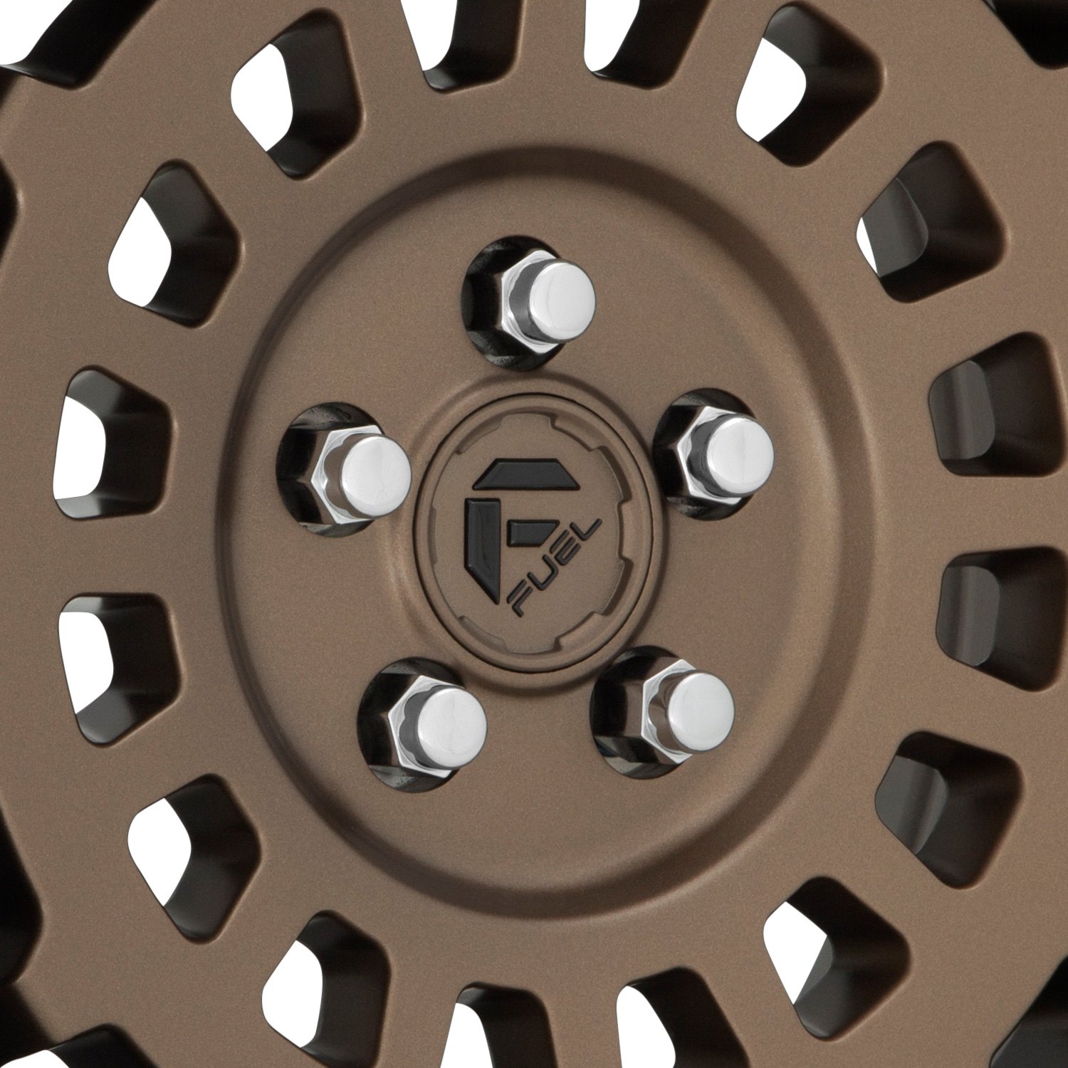 FUEL® D634 TRUCK ZEPHYR Wheels - Bronze Center with Black Lip Rims