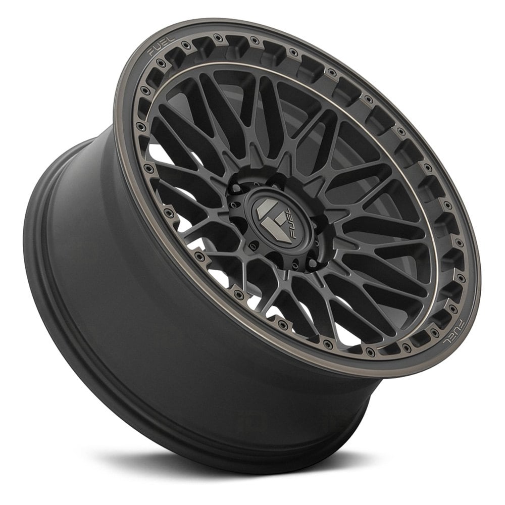 FUEL® D759 TRIGGER Wheels - Matte Black with DDT Face Rims