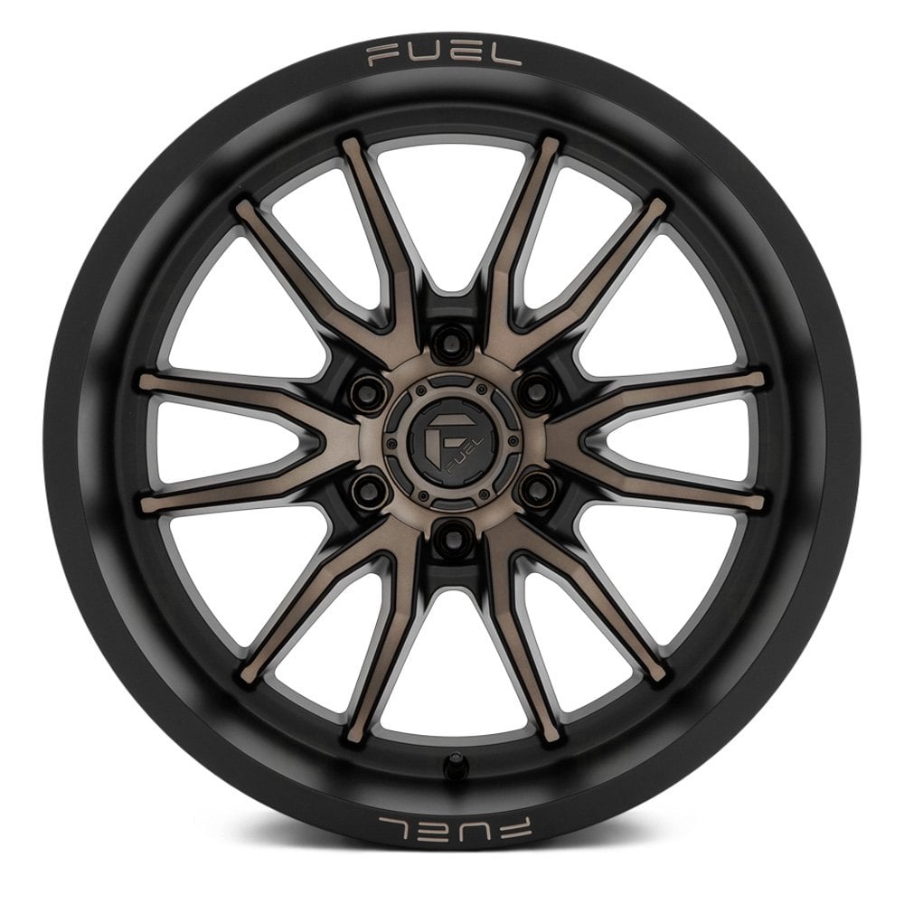 FUEL® D762 CLASH 6 Wheels - Matte Black with Machined DDT Face Rims