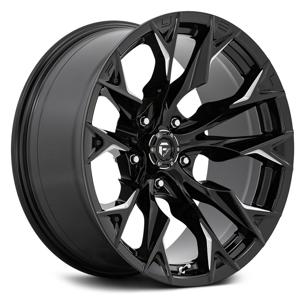 FUEL® D803 FLAME 5 Wheels - Gloss Black with Milled Accents Rims ...