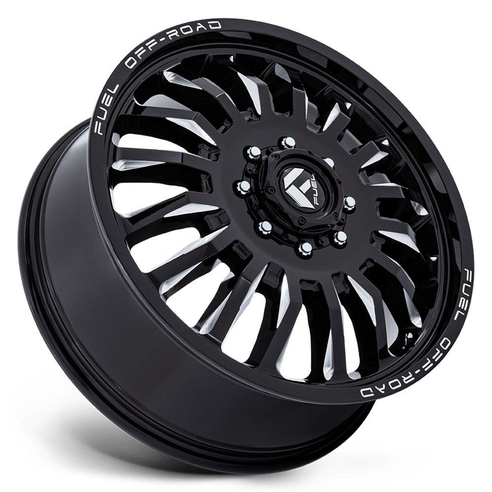 FUEL® D868 ARC DUALLY Wheels - Gloss Black with Milled Accents Rims