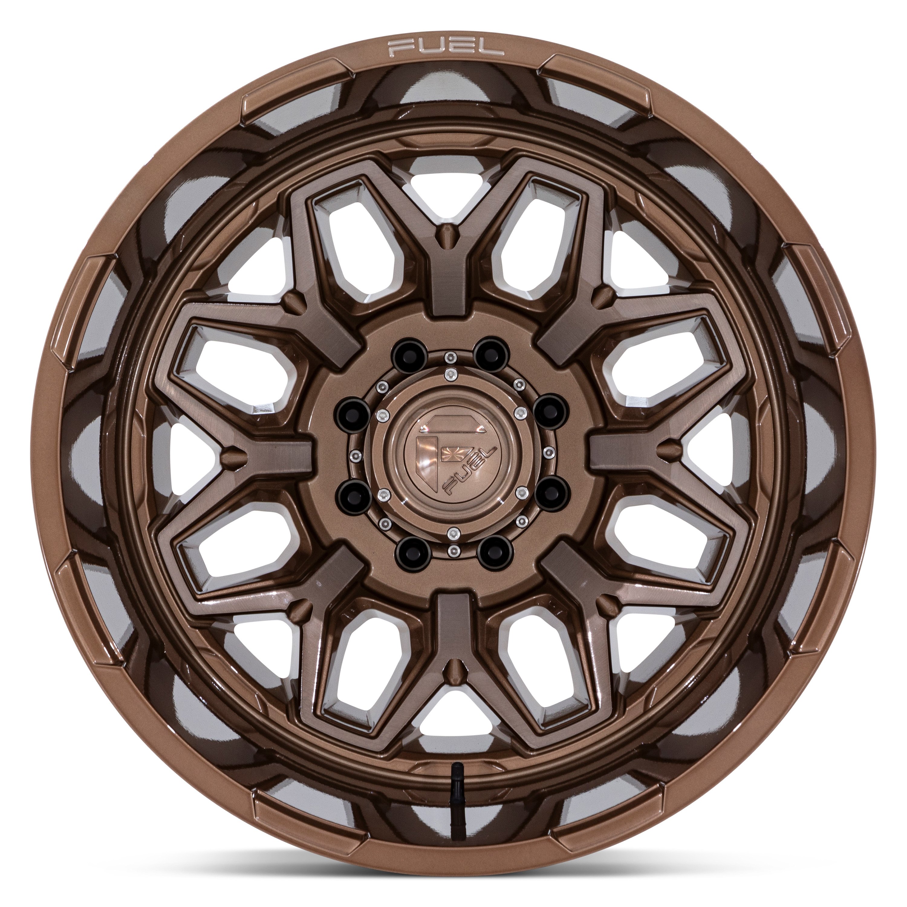 FUEL® D876 FLUX DUALLY Wheels - Platinum Bronze Rims