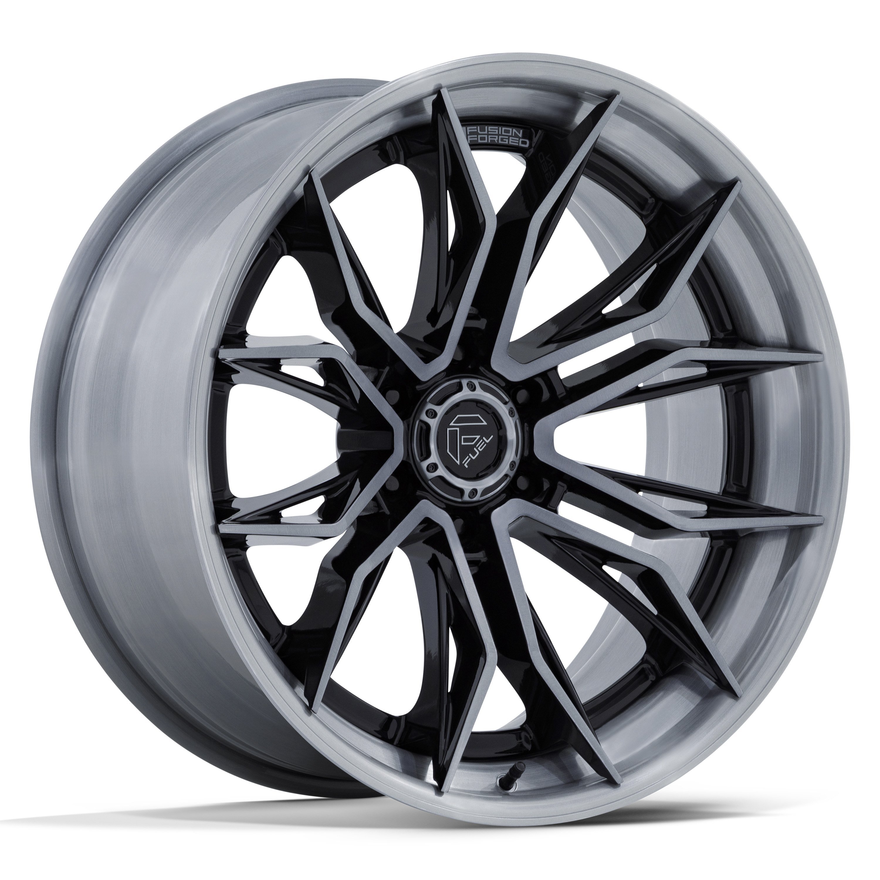 FUEL® FC404 MUTINY Wheels - Gloss Black with Brushed Dark Tint Rims
