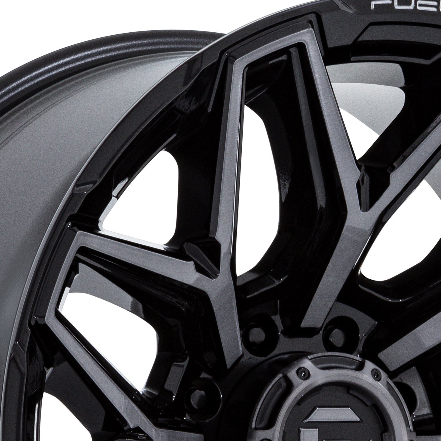 FUEL® FC854 FLUX 8 Wheels - Gloss Black with Brushed Face And Gray Tint ...