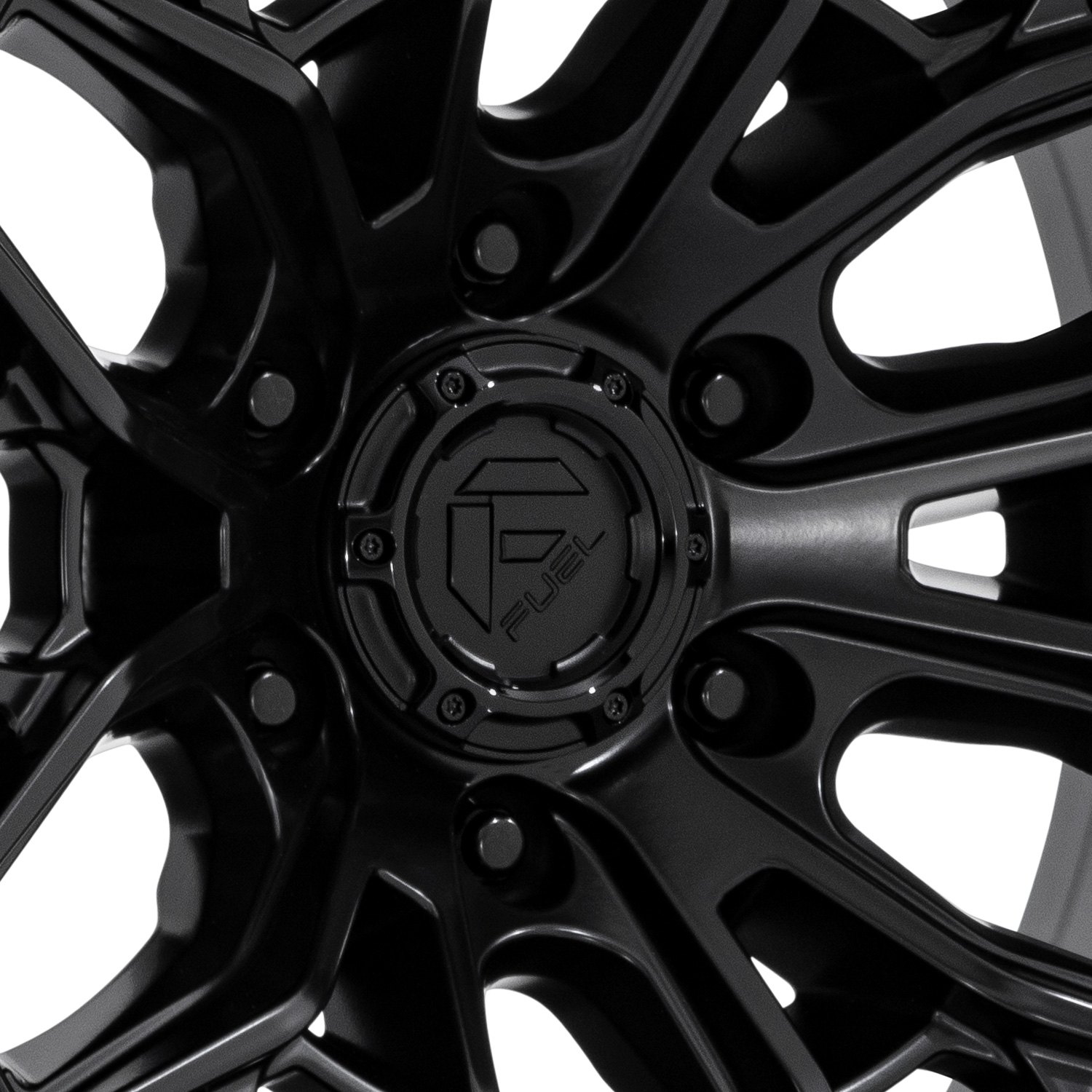 FUEL® FC869 SIGMA Wheels - Blackout with Gloss Black Lip Rims