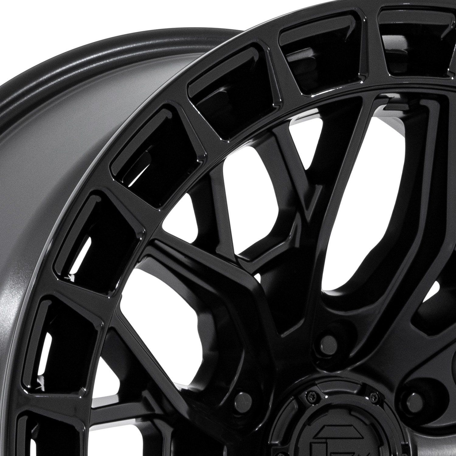 FUEL® FC869 SIGMA Wheels - Blackout with Gloss Black Lip Rims