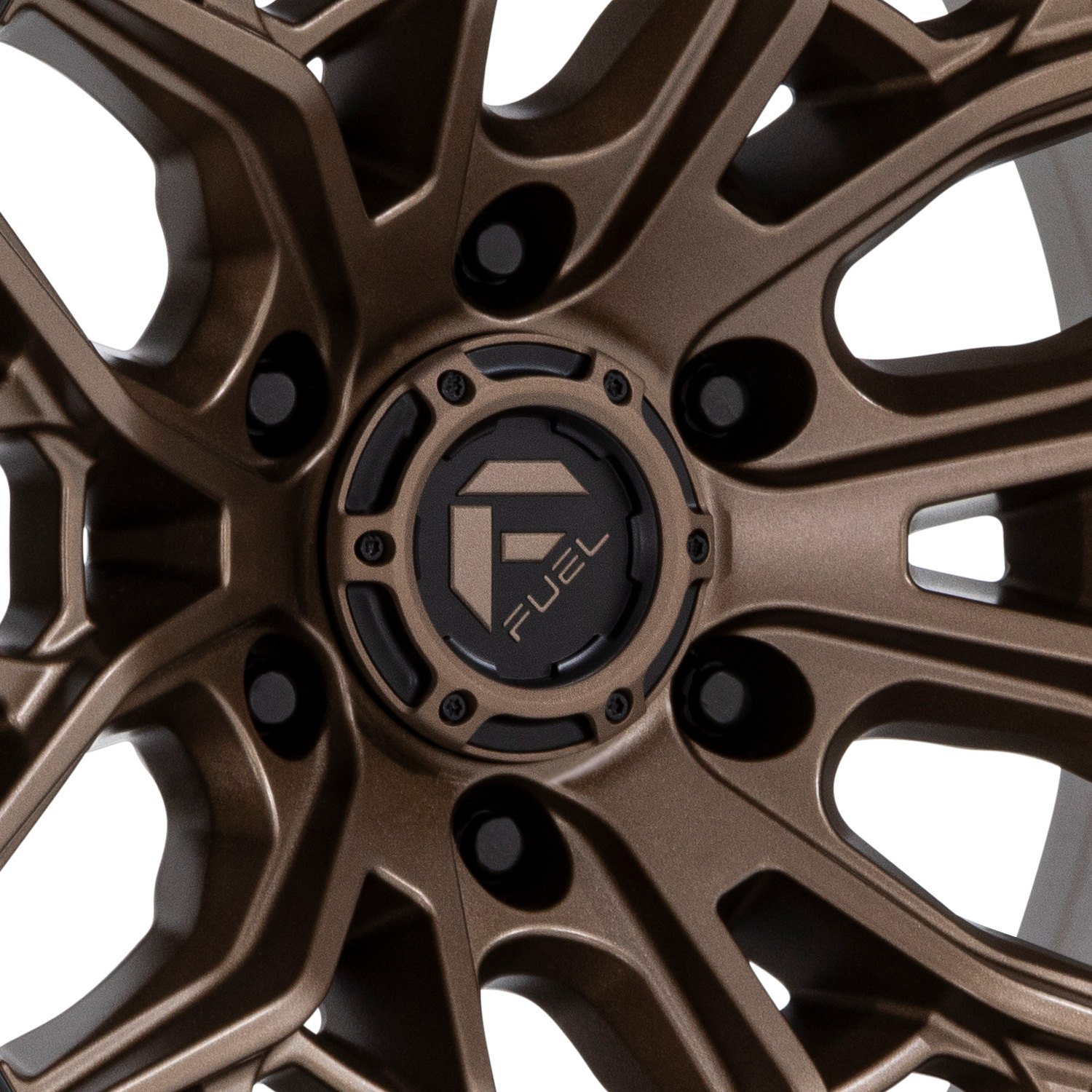 FUEL® FC869 SIGMA Wheels - Matte Bronze with Matte Black Lip Rims
