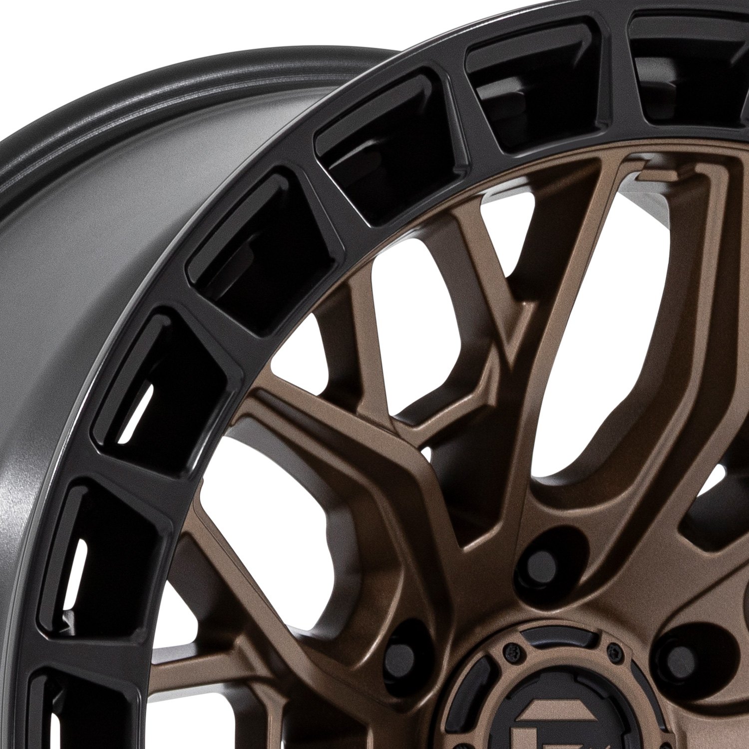 FUEL® FC869 SIGMA Wheels - Matte Bronze with Matte Black Lip Rims