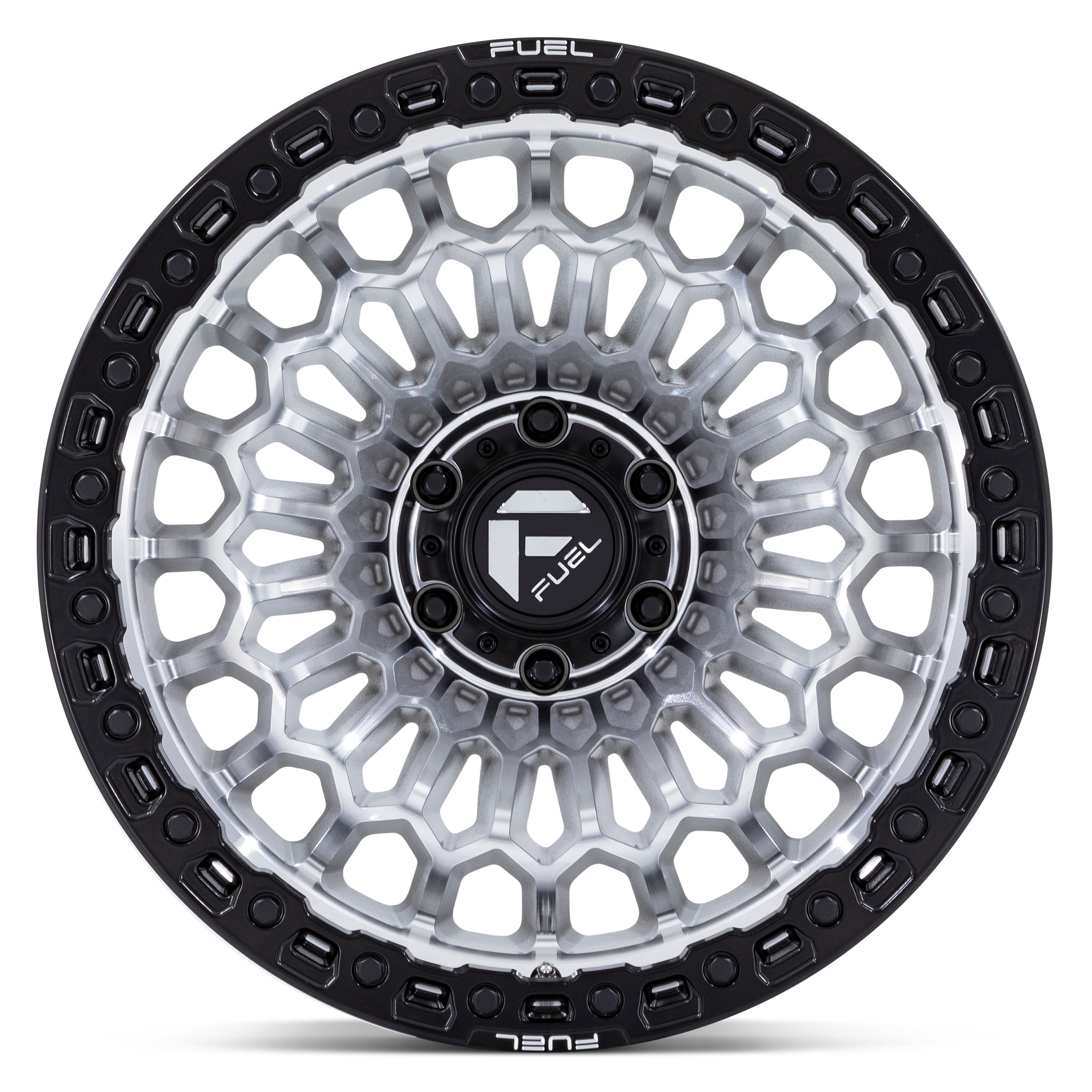 FUEL® FC870 SINISTER Wheels - Machined with Matte Black Lip Rims