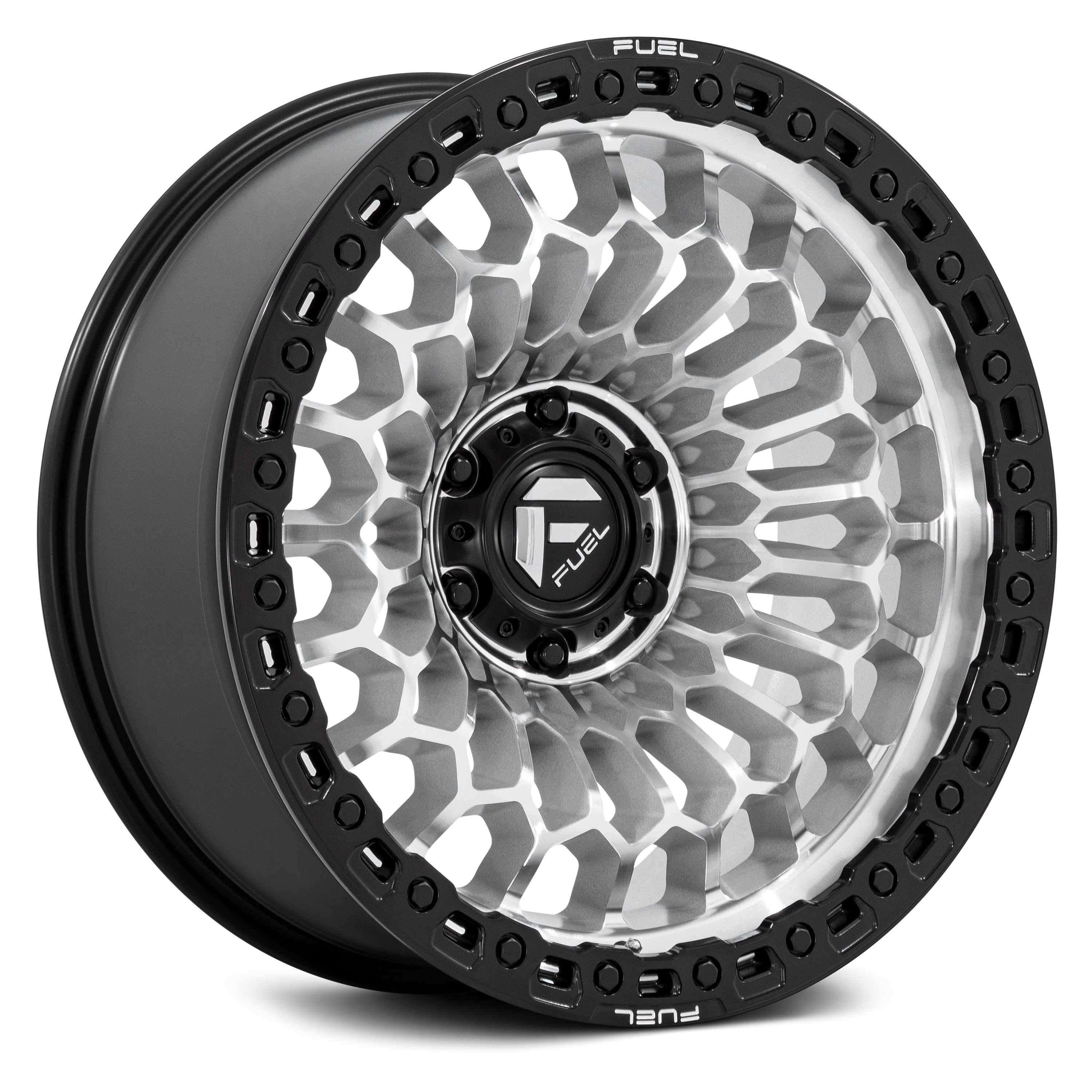 FUEL® FC870 SINISTER Wheels - Machined with Matte Black Lip Rims