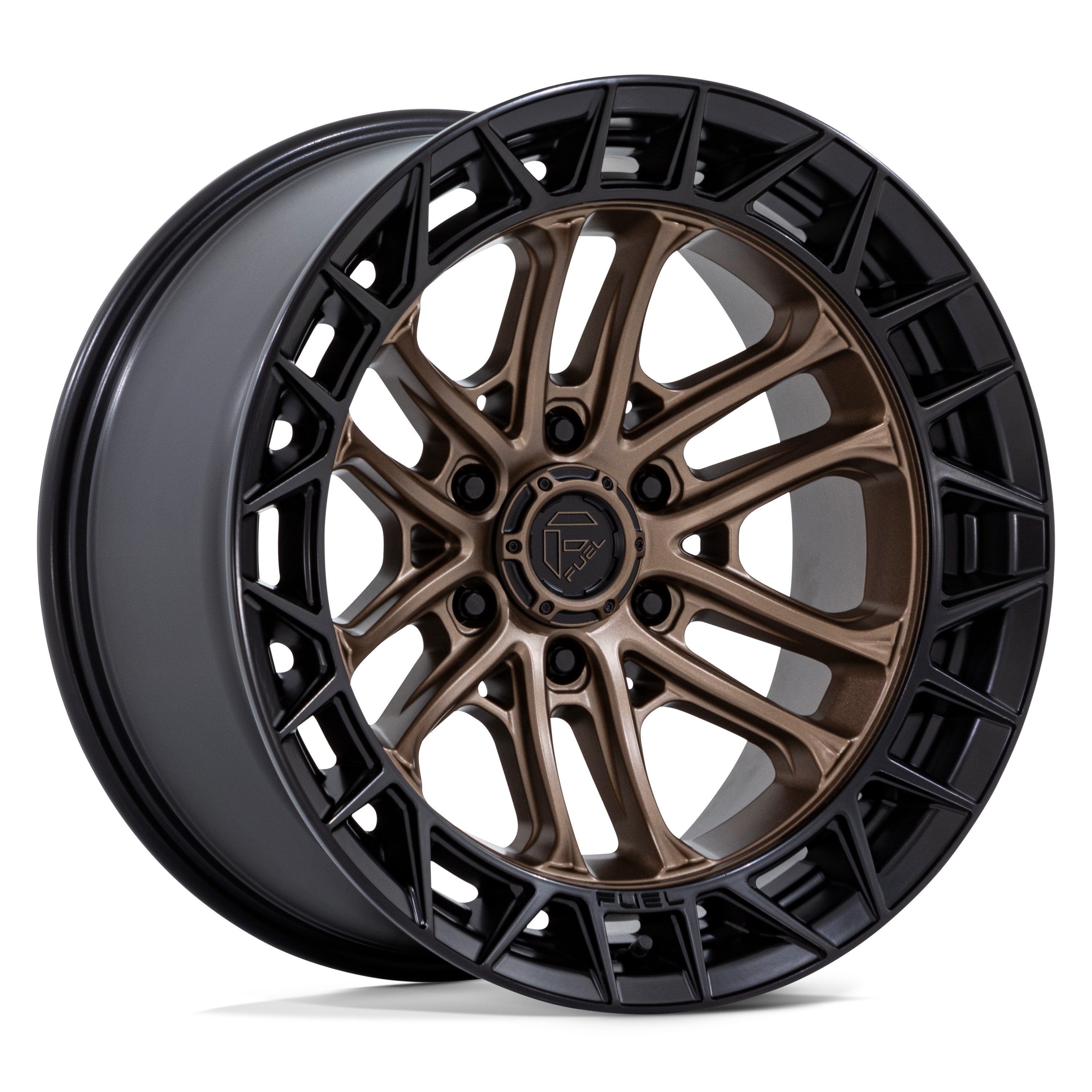 FUEL® FC874 CELSIUS Wheels - Matte Bronze with Matte Black Lip Rims