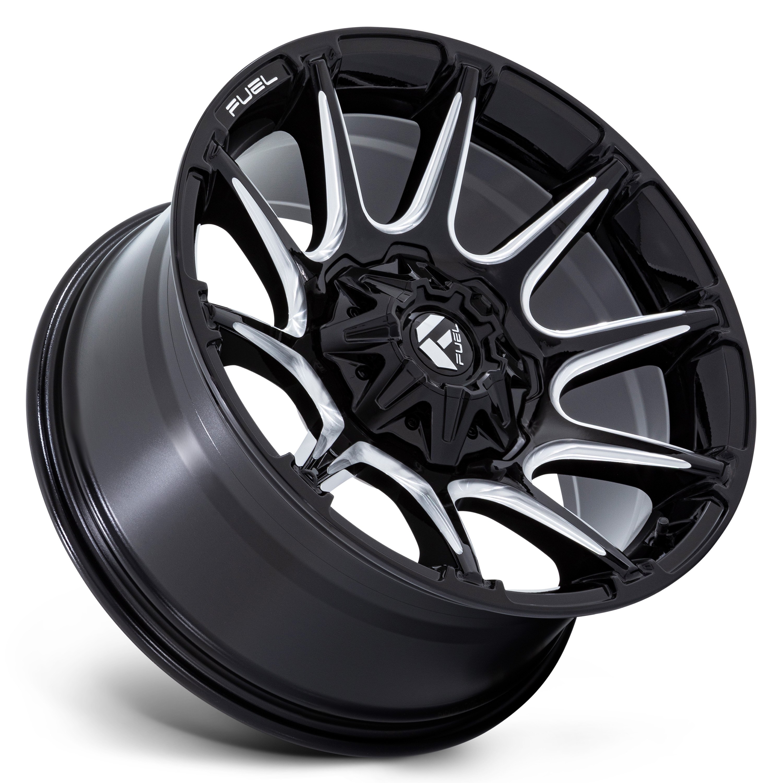 FUEL® FC880 SUPER C Wheels - Gloss Black with Milled Accents Rims
