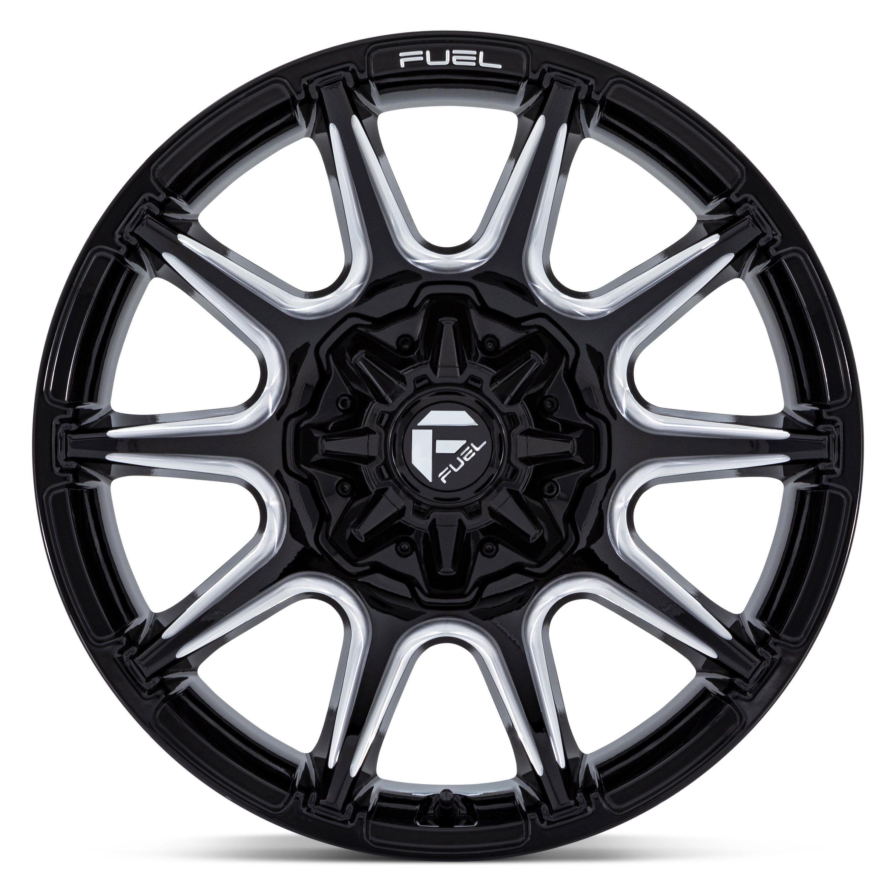 FUEL® FC880 SUPER C Wheels - Gloss Black with Milled Accents Rims ...