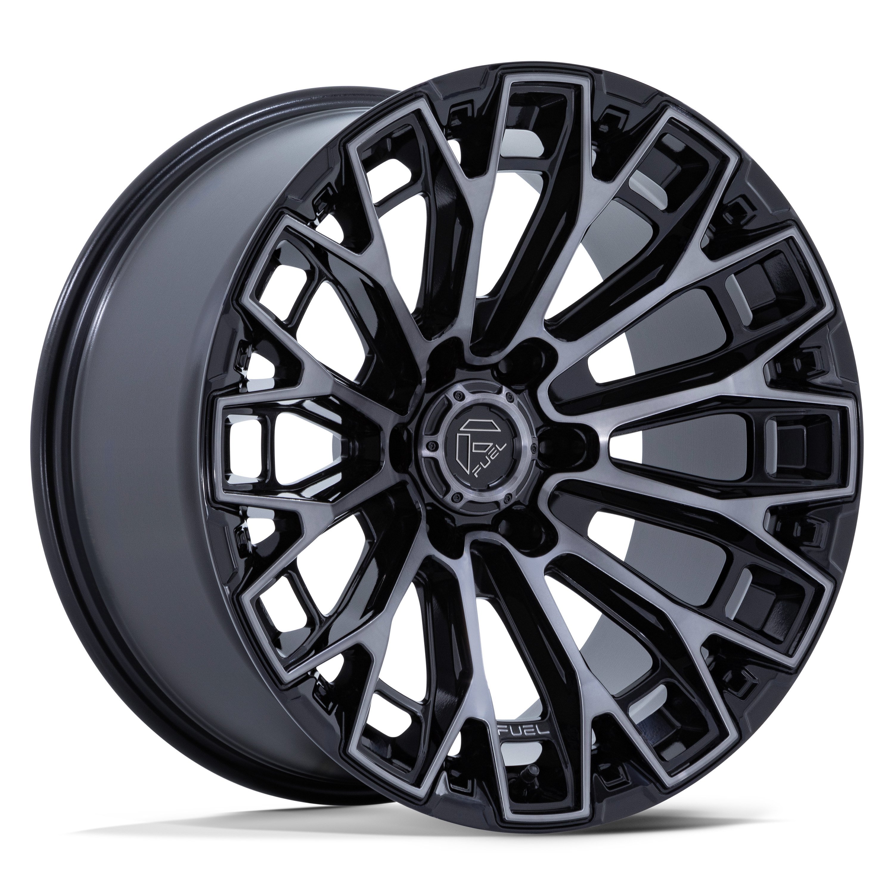 FUEL® FC882 TRAX Wheels - Gloss Black with Machined Face and Dark ...