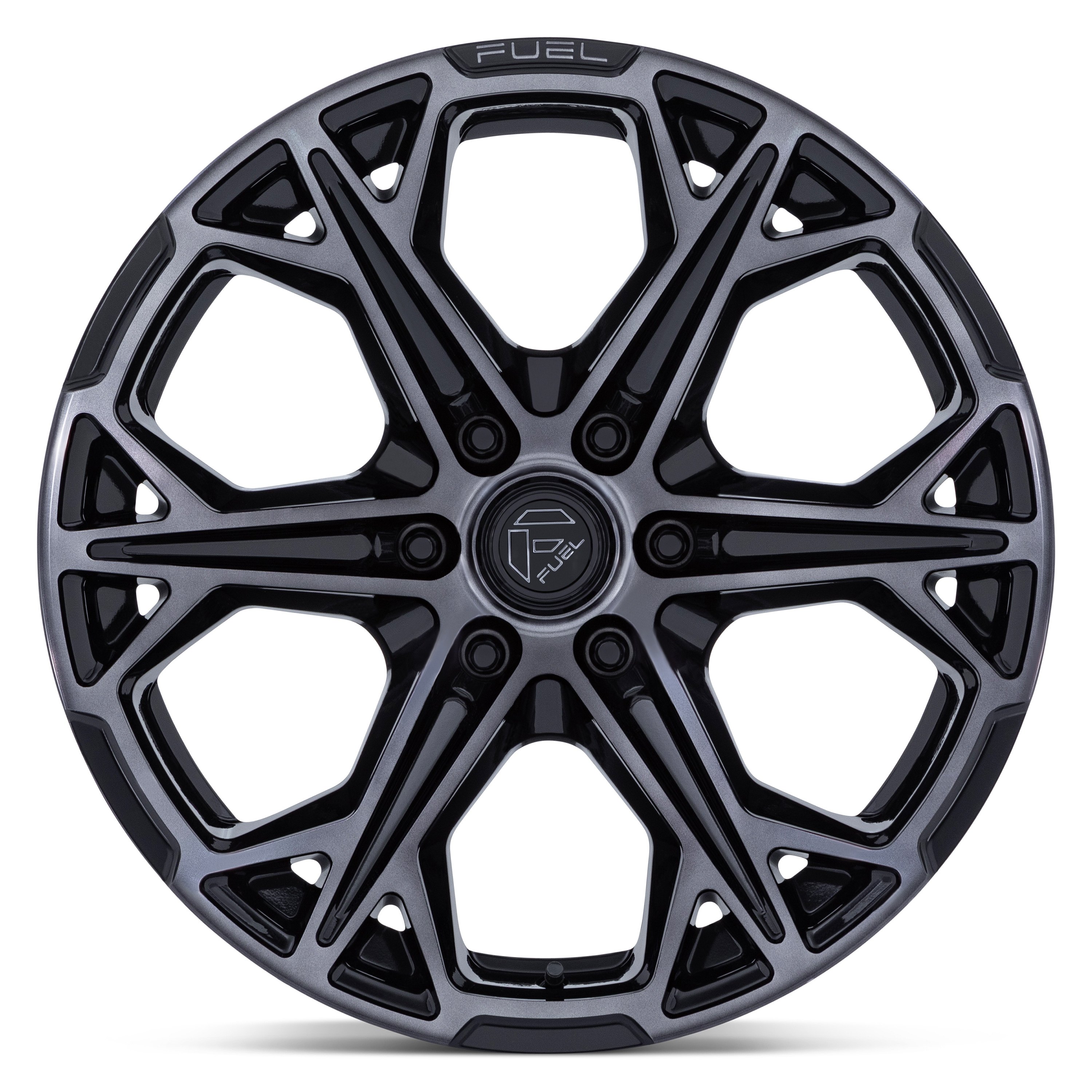 FUEL® FC886 HAMMERHEAD Wheels - Gloss Black and Dark Tinted Clear Rims