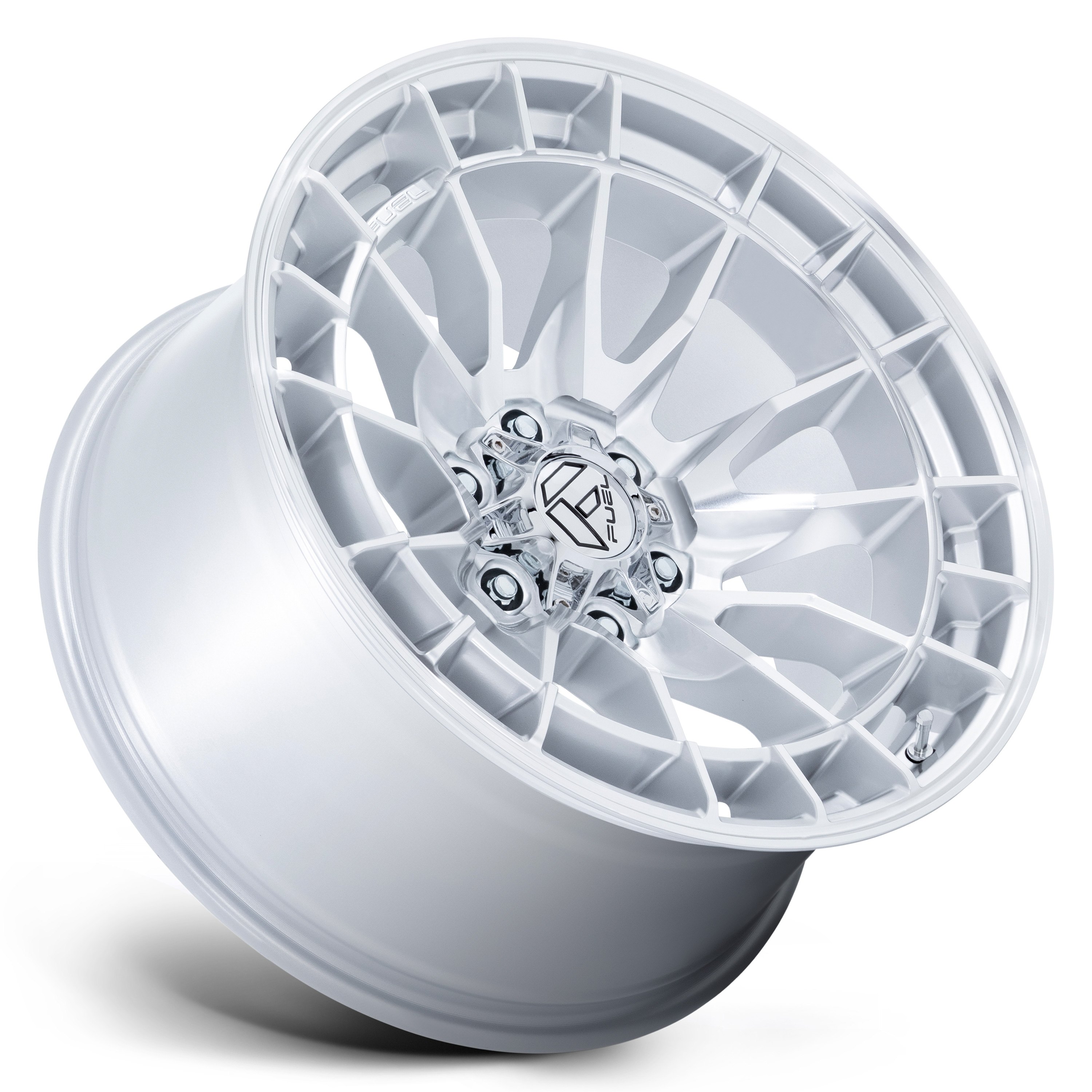 FUEL® FC888 REVOLT Wheels - Hyper Silver with Machined Face Rims