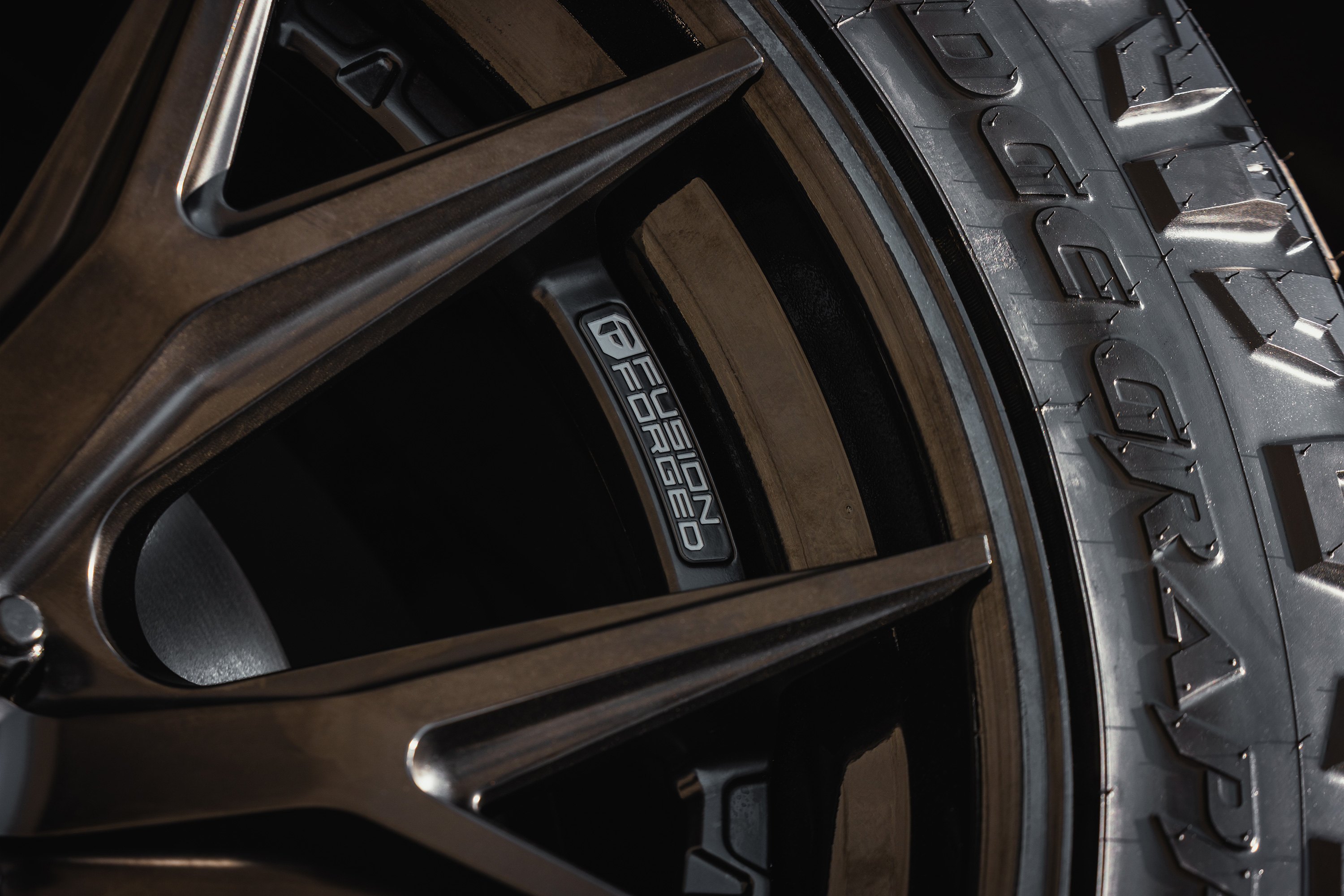 FUEL FUSION FORGED® FC402 CATALYST Wheels - Matte Black with Gloss ...