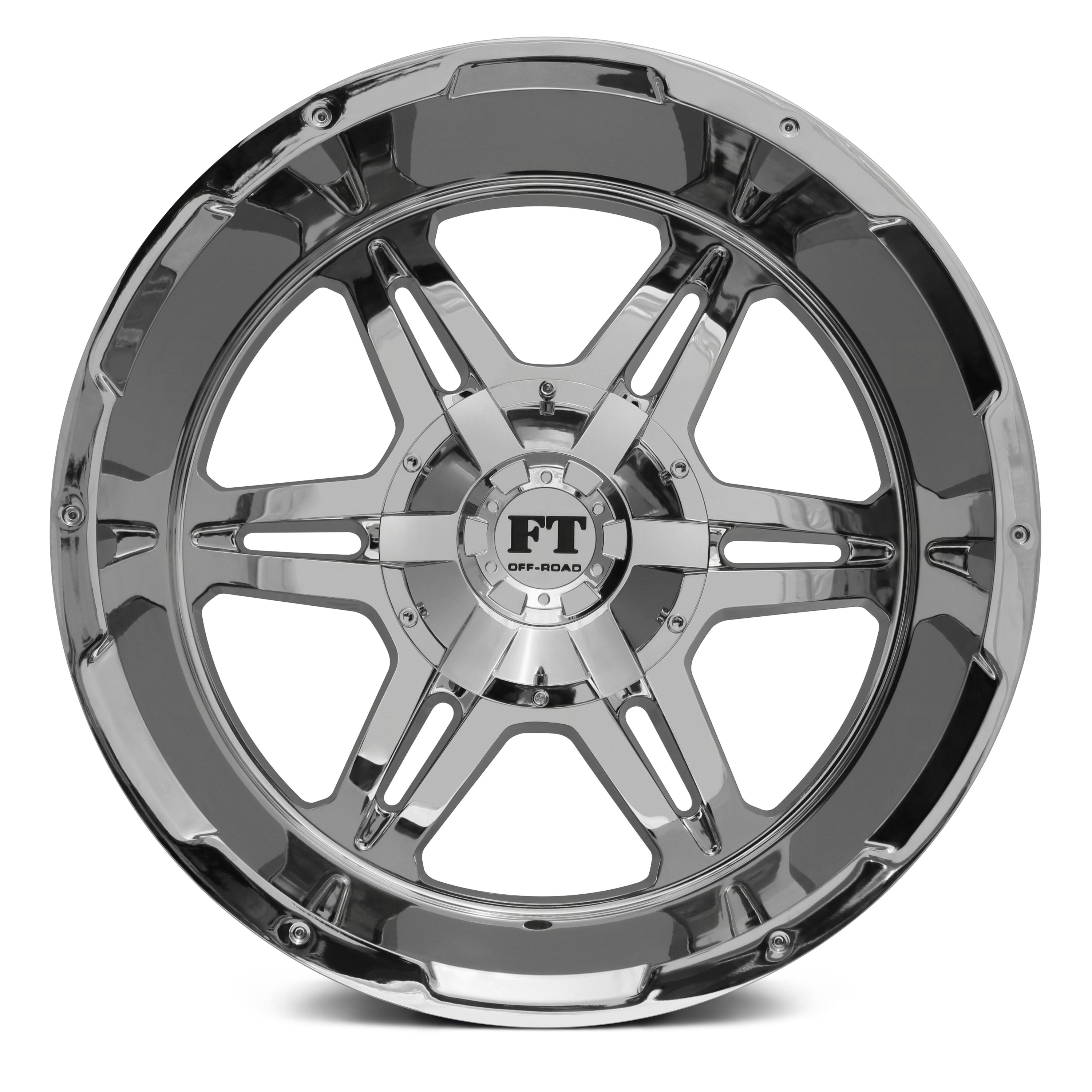 FULL THROTTLE® FT3 Wheels - Chrome Rims - FT32014816576CH