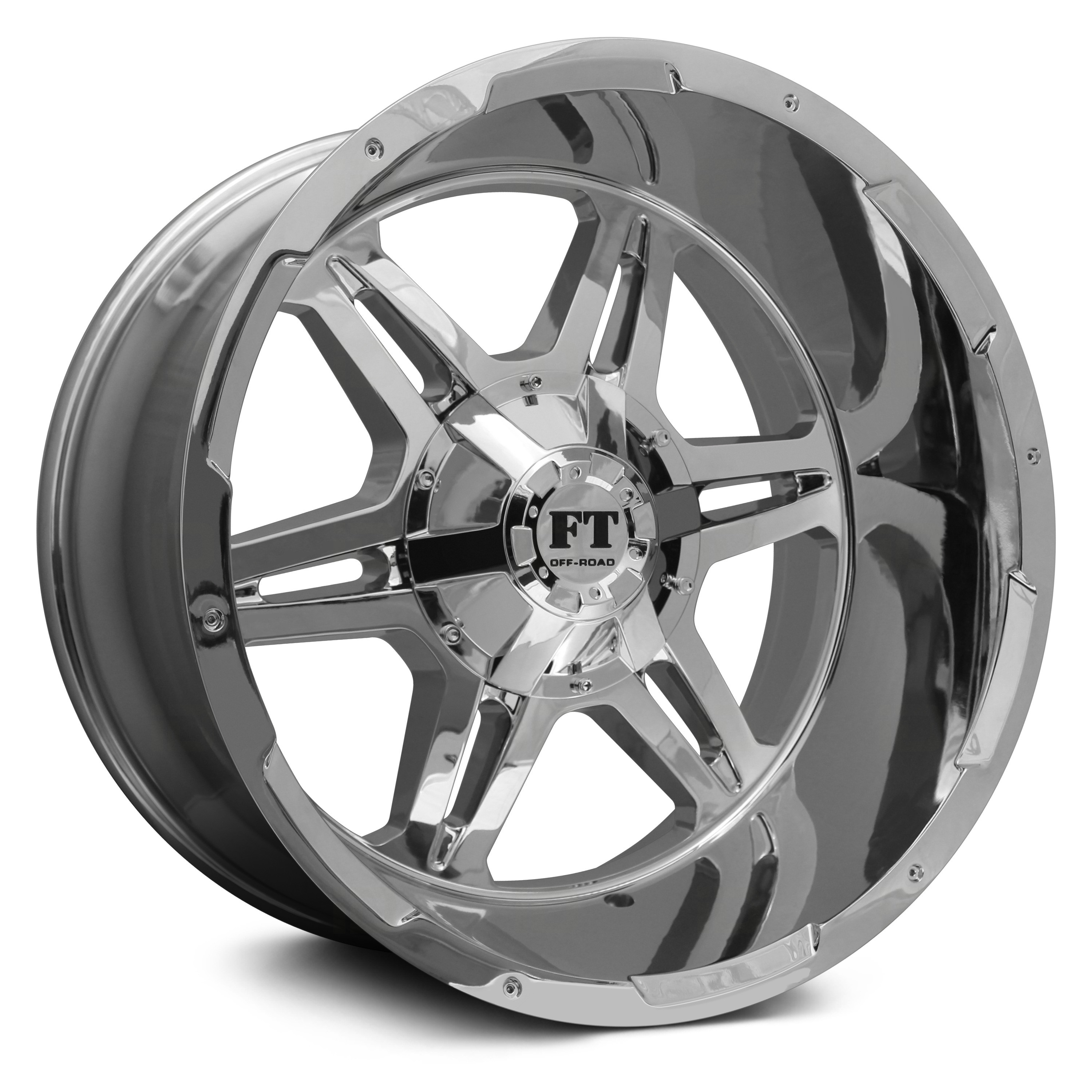 FULL THROTTLE® FT3 Wheels - Chrome Rims - FT32212817044CH