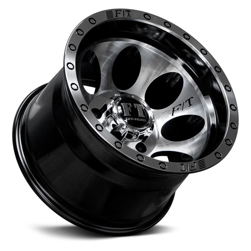 FULL THROTTLE® FT5096 Wheels - Gloss Black with Machined Face Rims