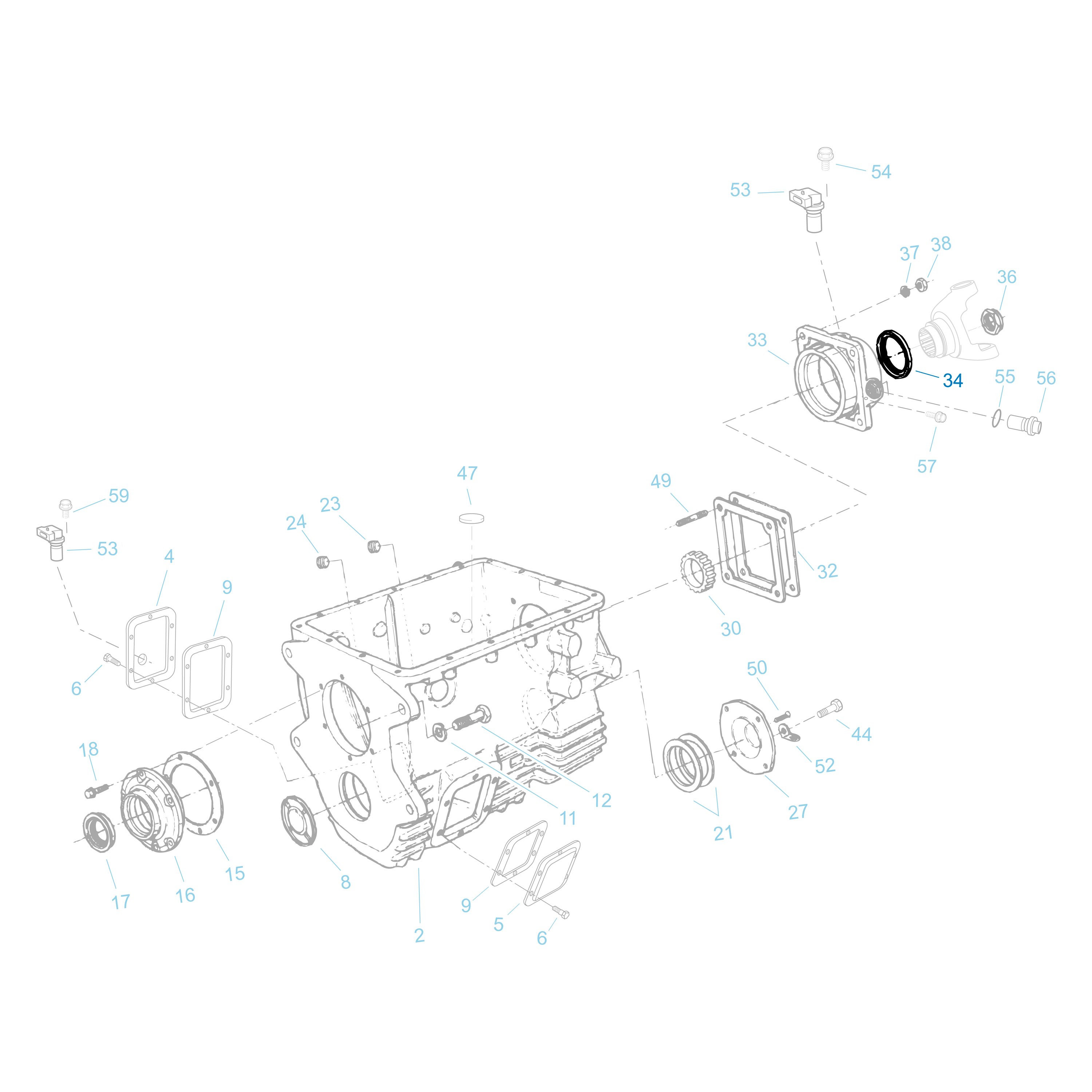 Fuller® 4300119 - Manual Transmission Extension Housing Bearing Seal
