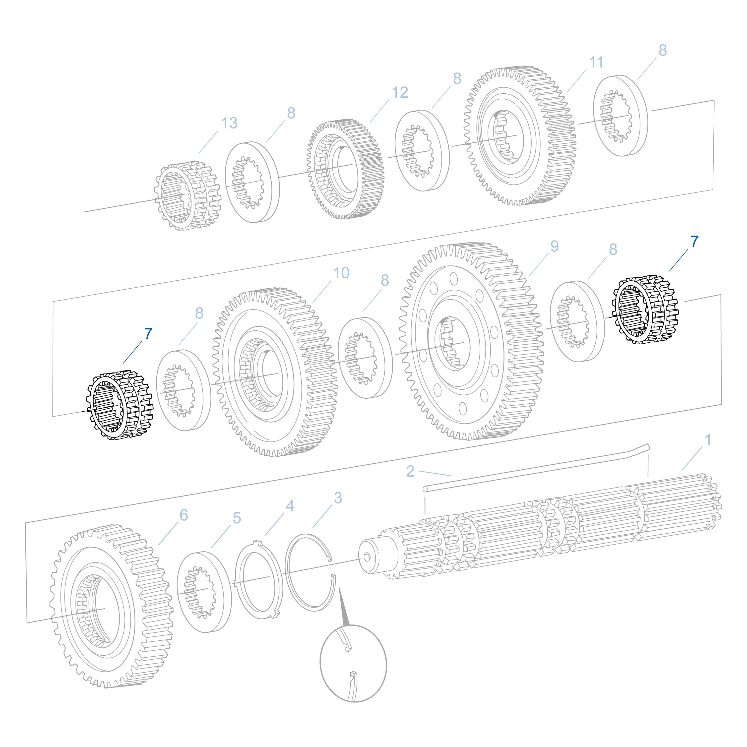 Fuller® 4306650-B - Manual Transmission Sliding Clutch