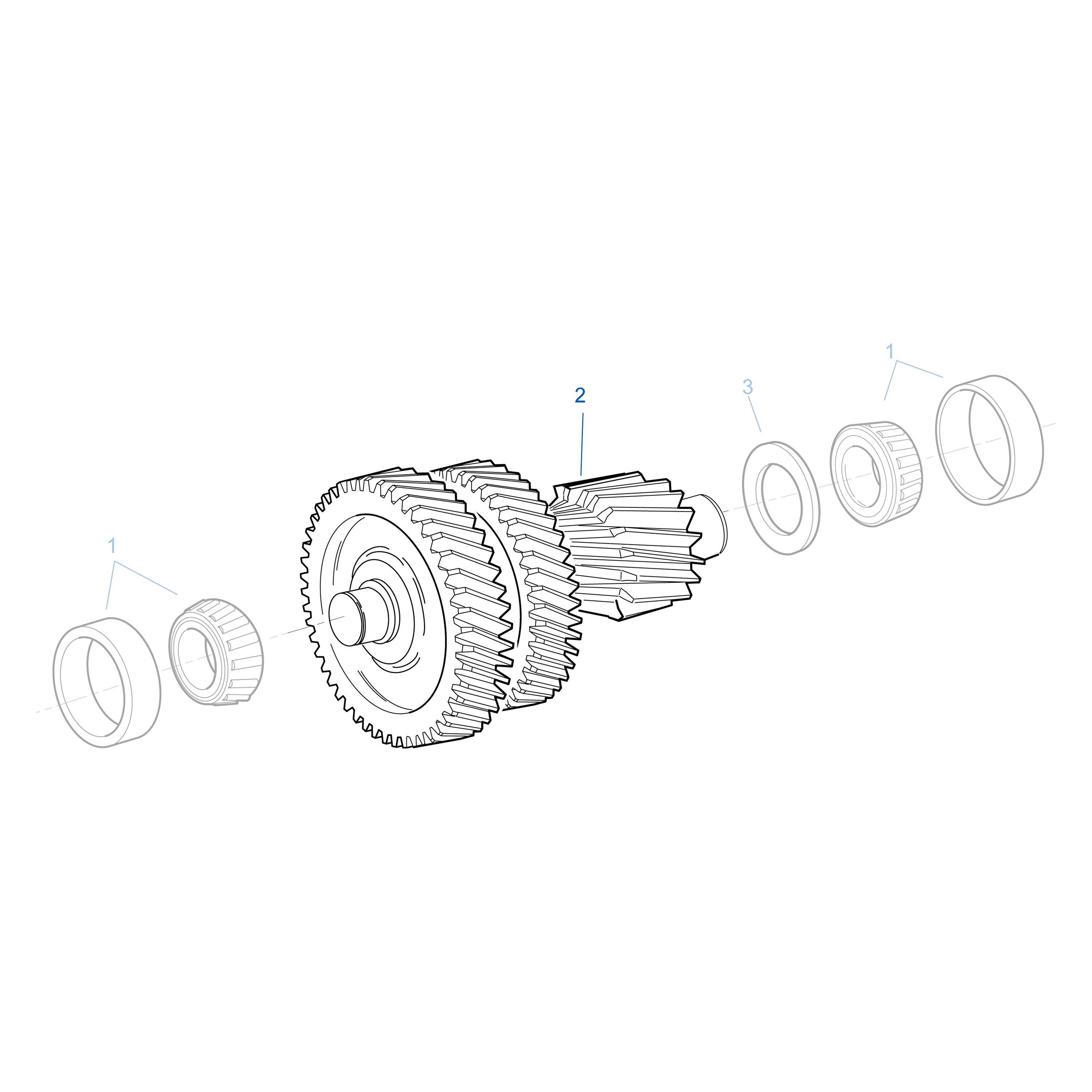 Fuller® A6756-B - Manual Transmission Countershaft