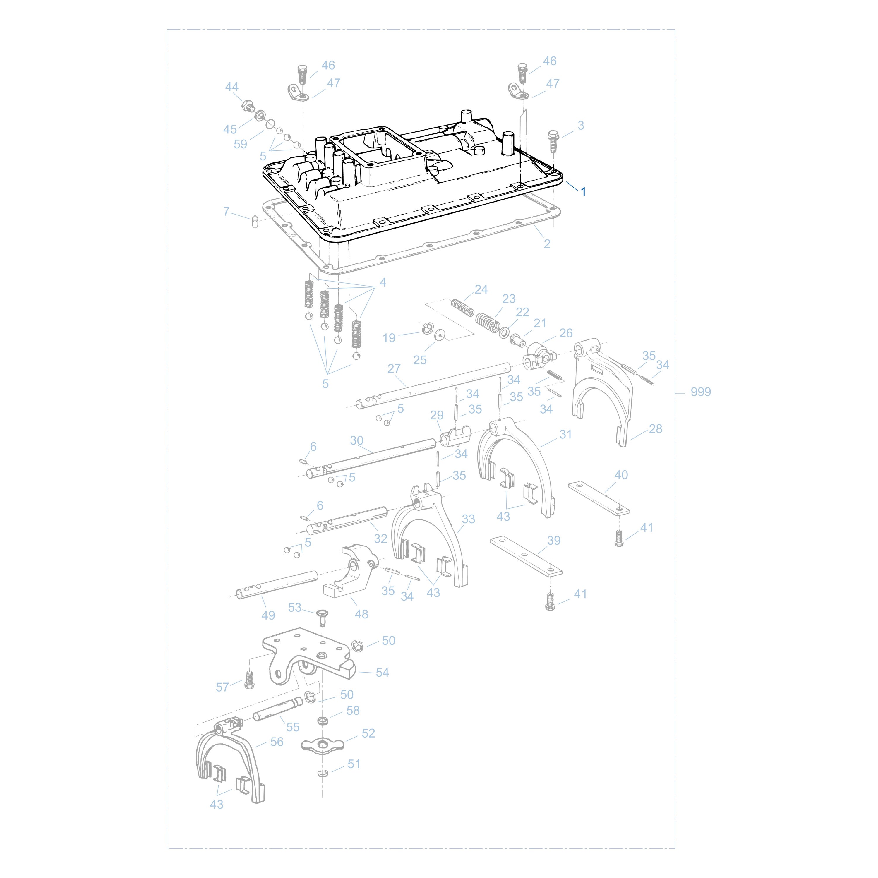 Fuller® A6975 - Manual Transmission Shift Bar Housing