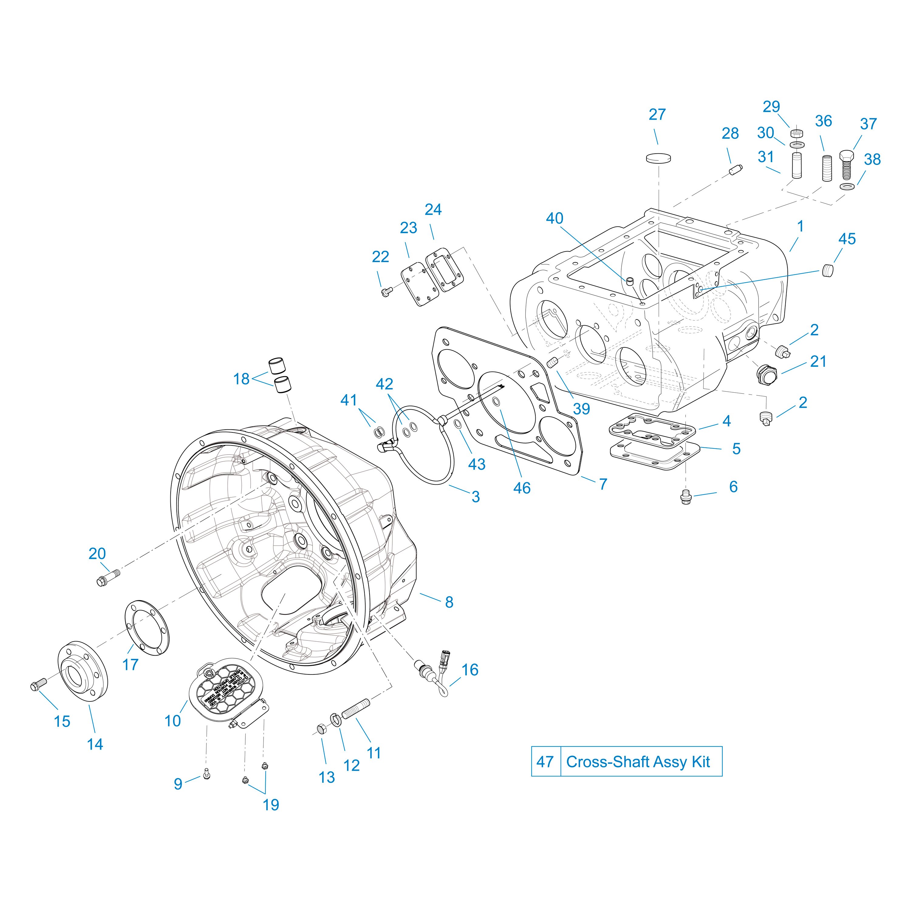 Fuller® K4036 - Manual Transmission Cross Shaft Kit