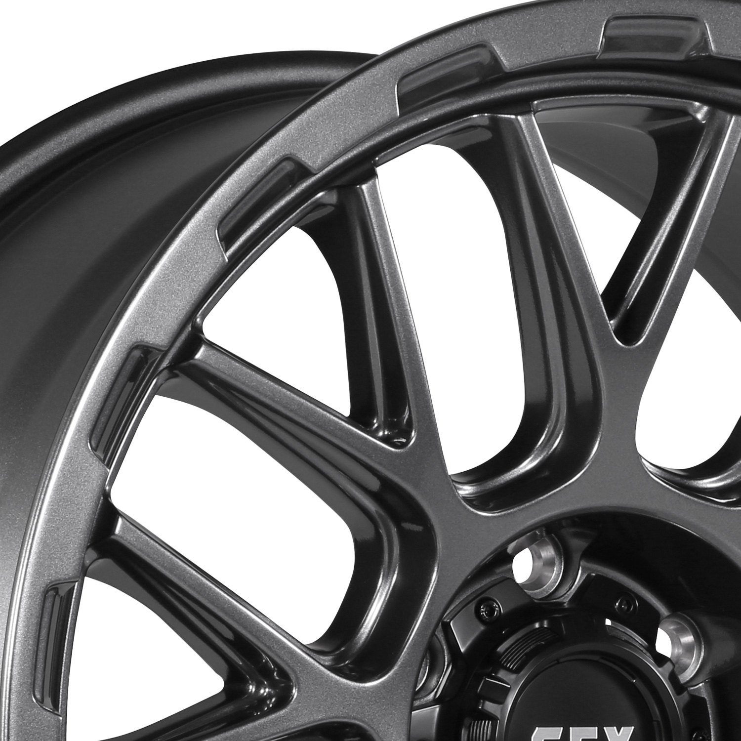 G-FX® TM7 Wheels - Matte Gunmetal Rims