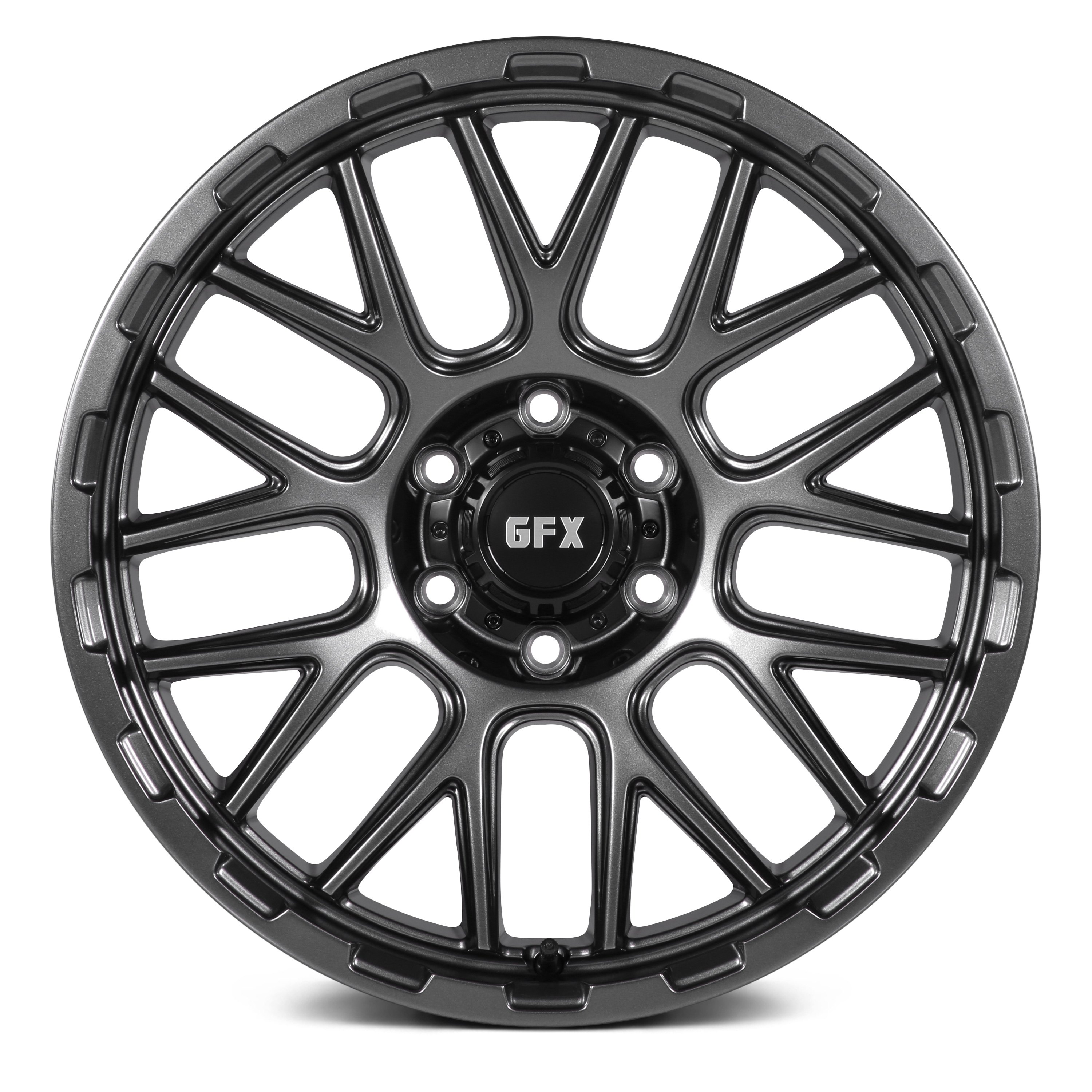 G-FX® TM7 Wheels - Matte Gunmetal Rims
