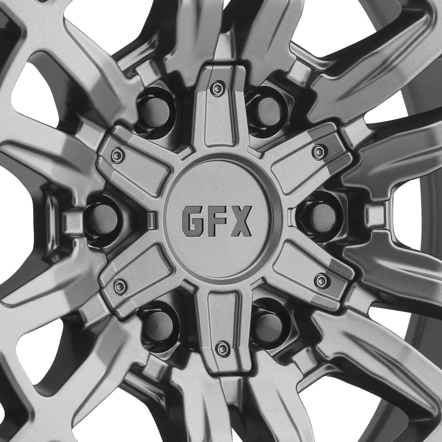 G-FX® TR24 Wheels - Matte Gray with Matte Black Lip Rims