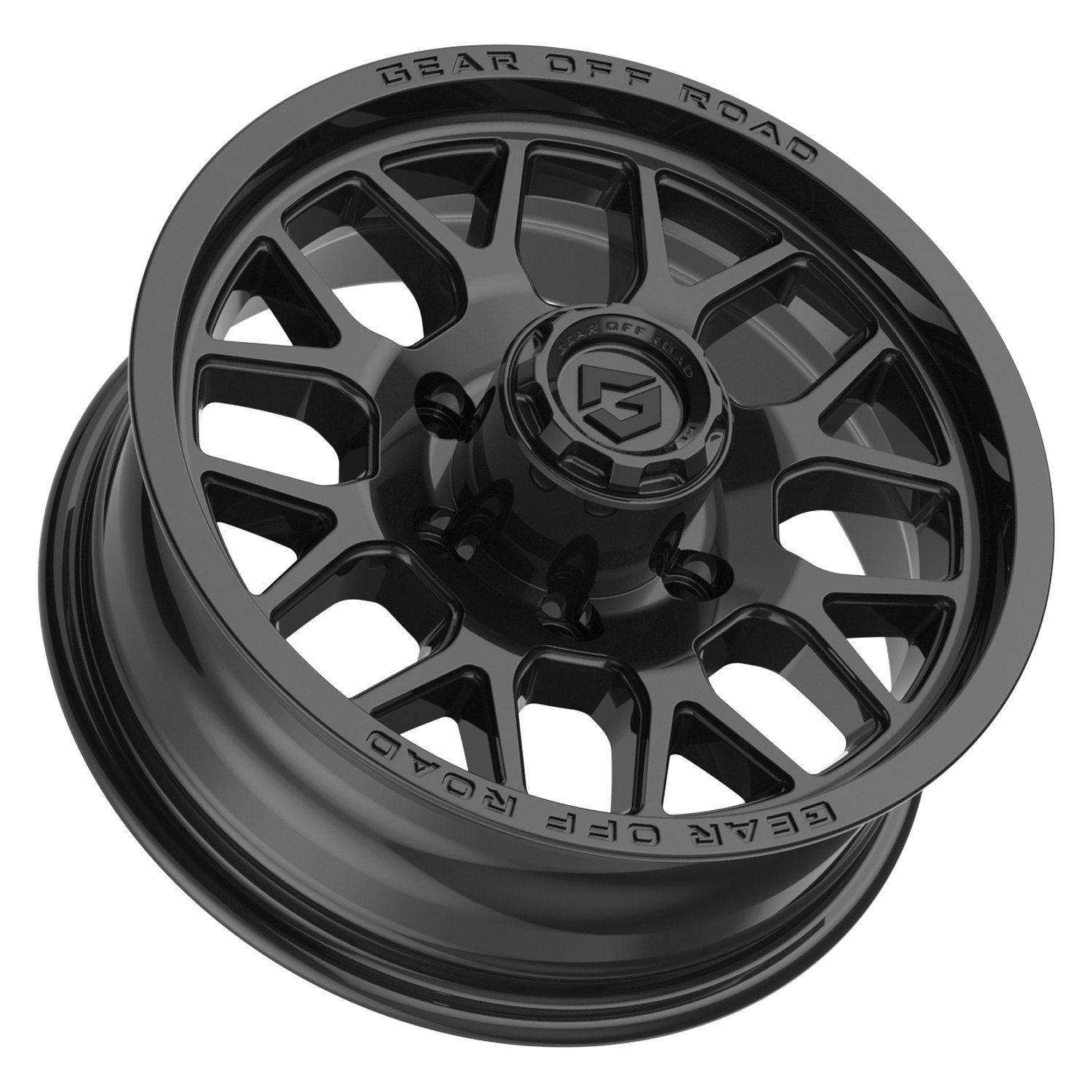 GEAR OFF ROAD® 763B TRAILER Wheels - Gloss Black Rims