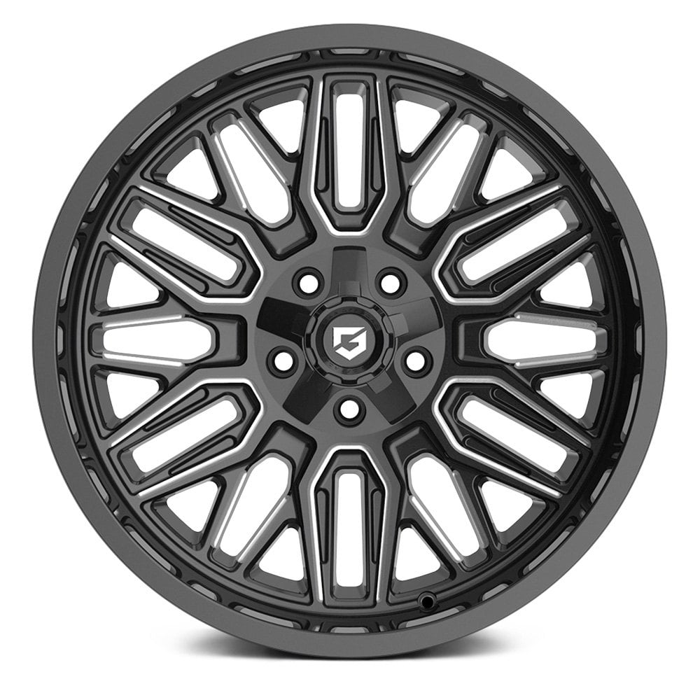 GEAR OFF ROAD® 775BM Wheels - Gloss Black with Milled Accents Rims
