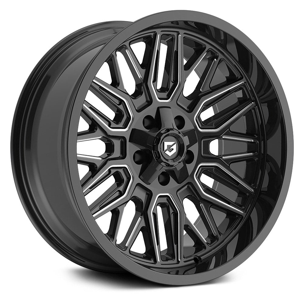 GEAR OFF ROAD® 775BM Wheels - Gloss Black with Milled Accents Rims