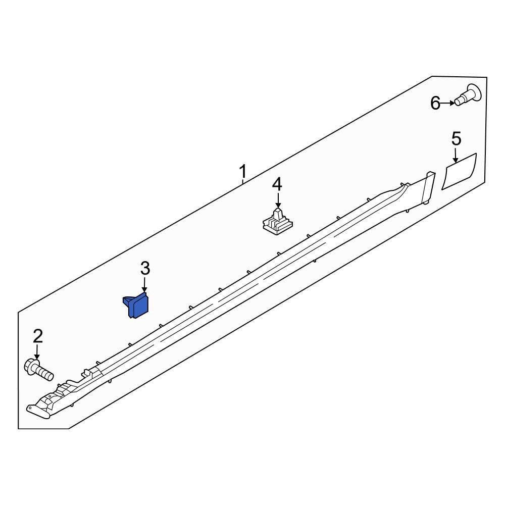 Genesis OE 87758D2000 - Rocker Panel Molding Clip