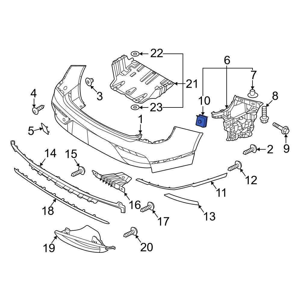 Genesis OE 86625B1000 - Bumper Cover Retainer