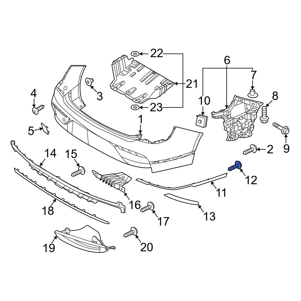 Genesis OE 1249305167E - Valance Panel Screw